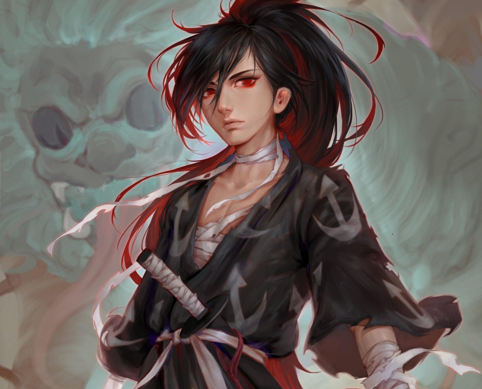 Hyakkimaru in Action: Stunning Dororo Anime HD Wallpaper