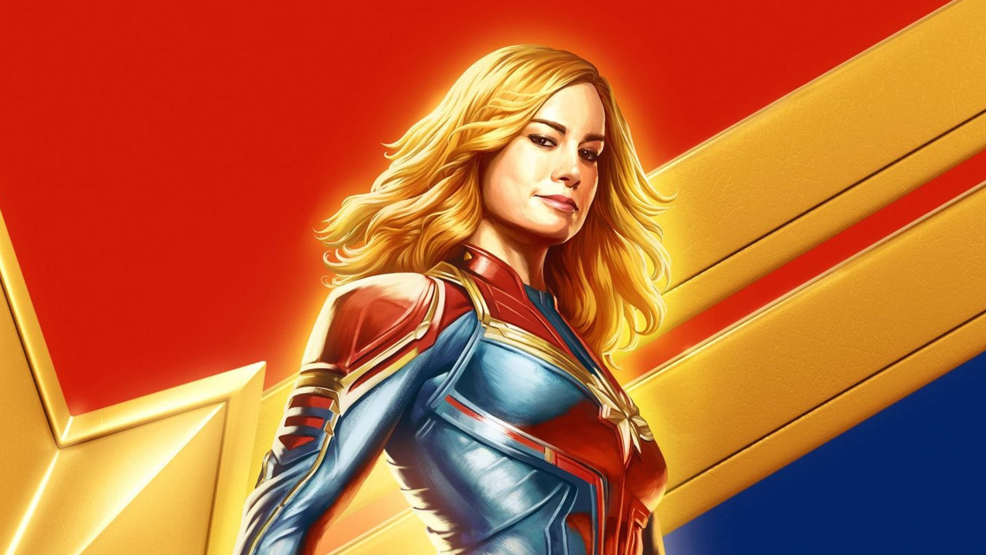 Download Brie Larson Blonde Movie Captain Marvel HD Wallpaper