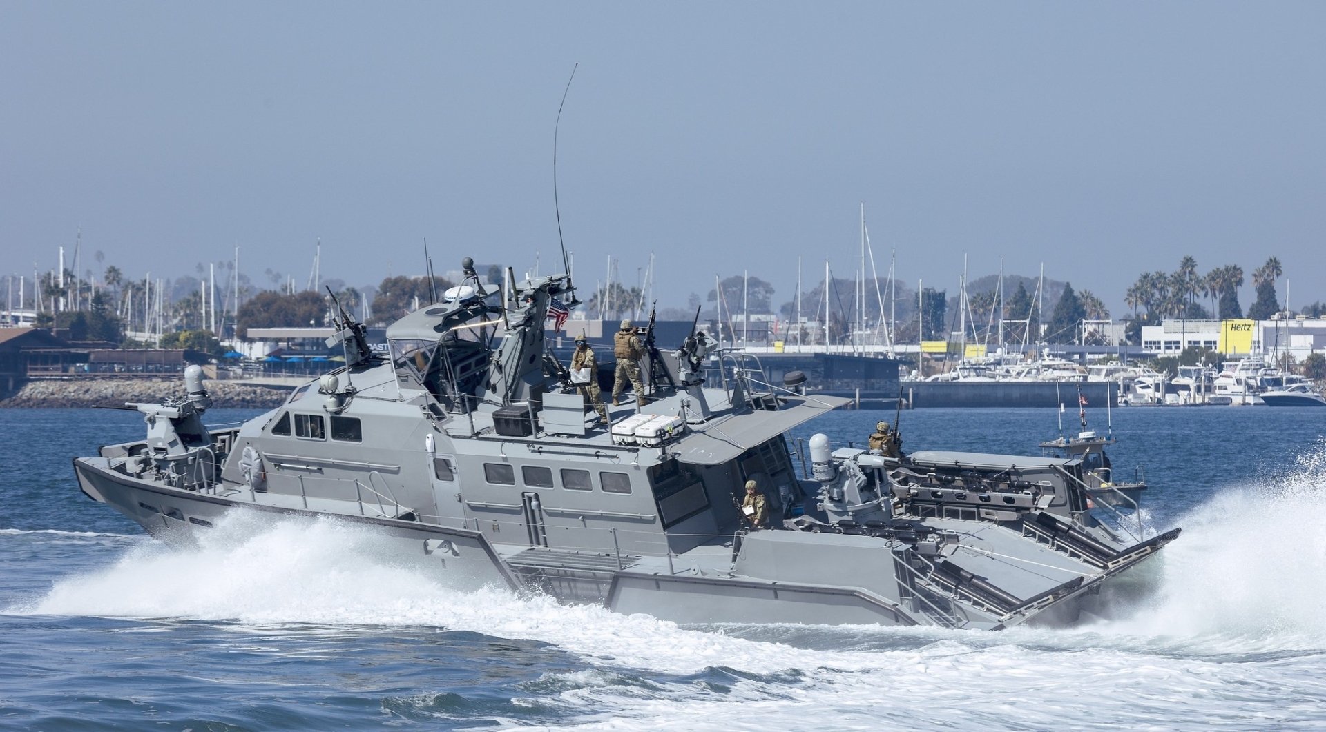 US Navy Patrol Craft in Action - HD Military Wallpaper