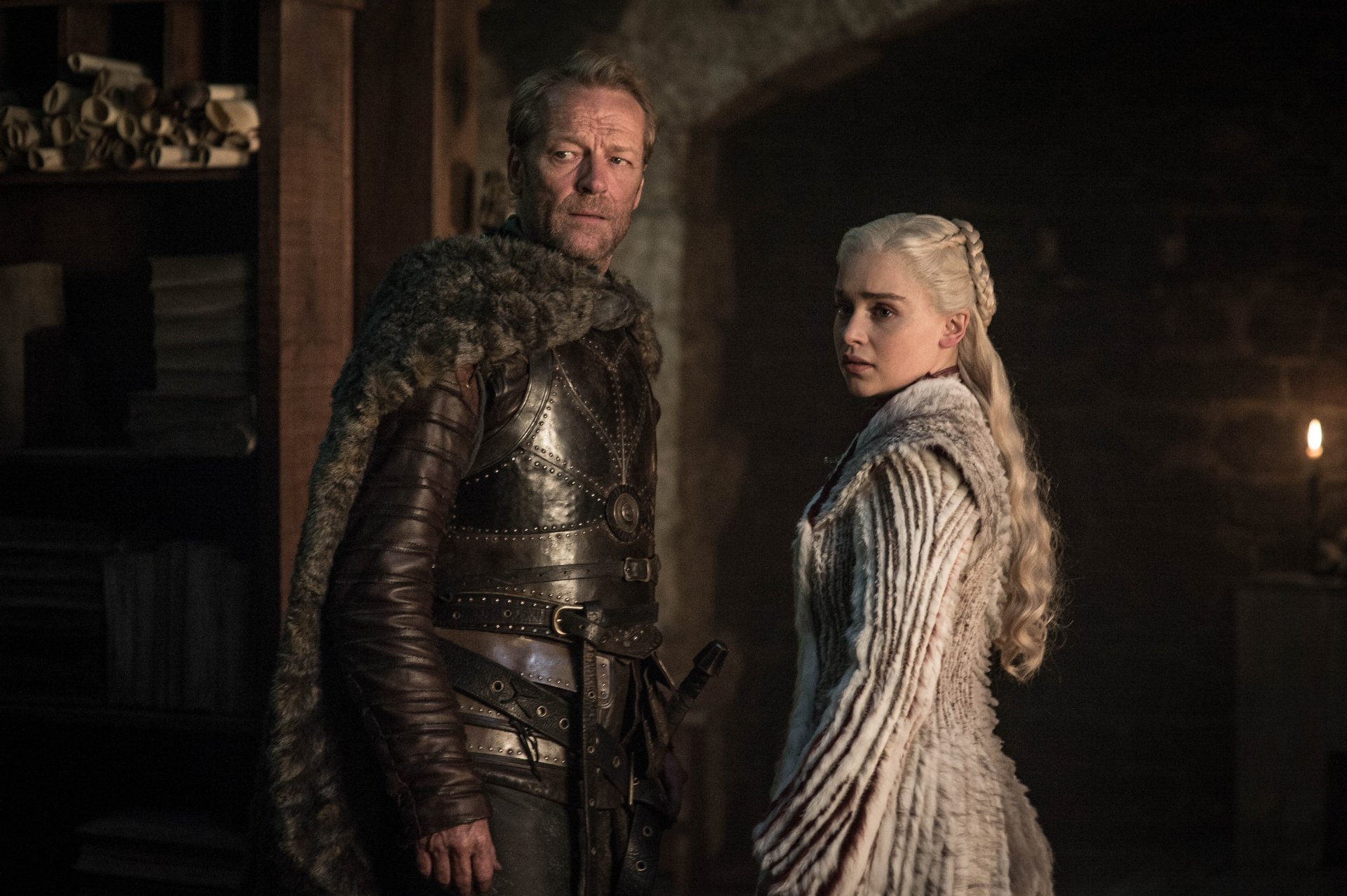 Download Emilia Clarke Iain Glen Daenerys Targaryen Jorah Mormont TV ...