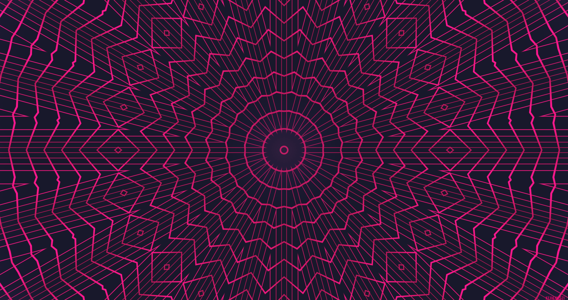 Download Pattern Kaleidoscope Abstract Lines HD Wallpaper by KEJI