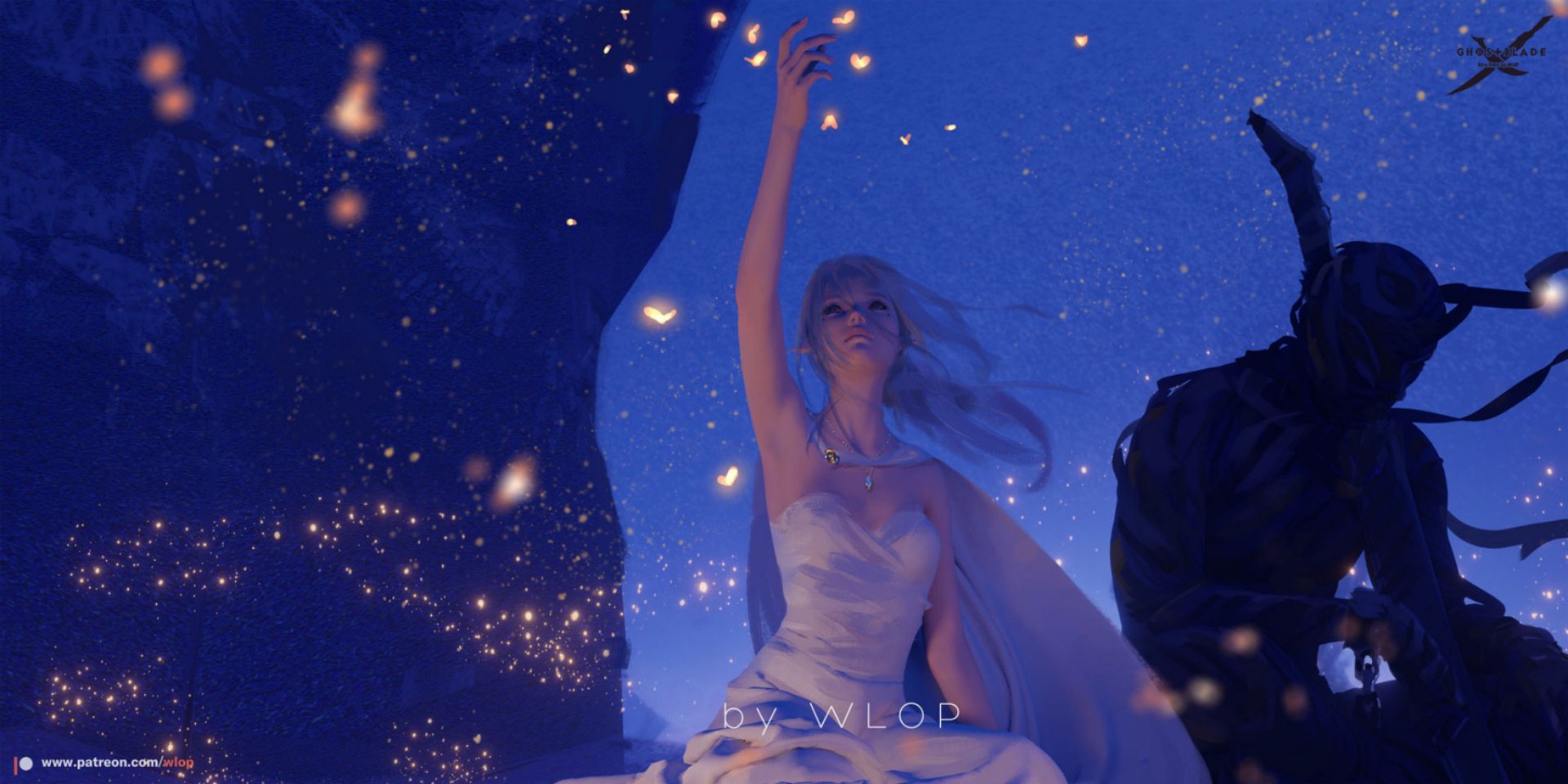 Download Comic GhostBlade HD Wallpaper by Wang Ling