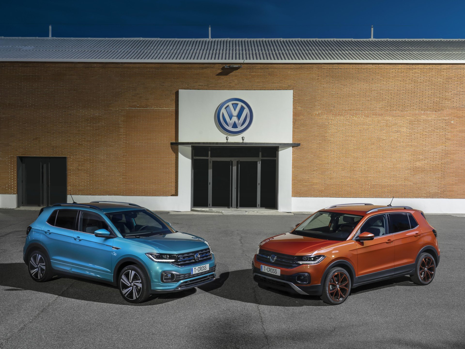 Download Orange Car SUV Volkswagen Car Vehicle Volkswagen T-Cross 4k ...