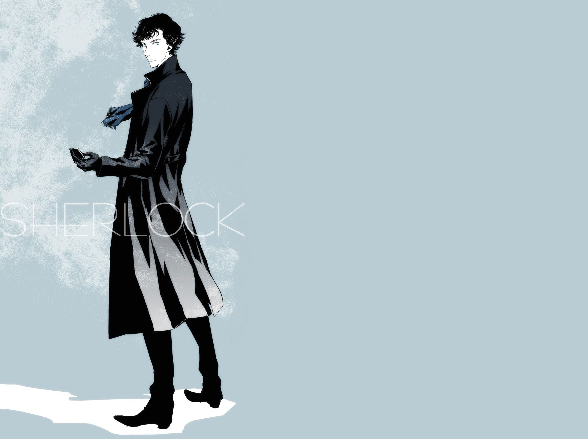Sherlock Holmes Fan Art HD Wallpaper by CelestialCanvas