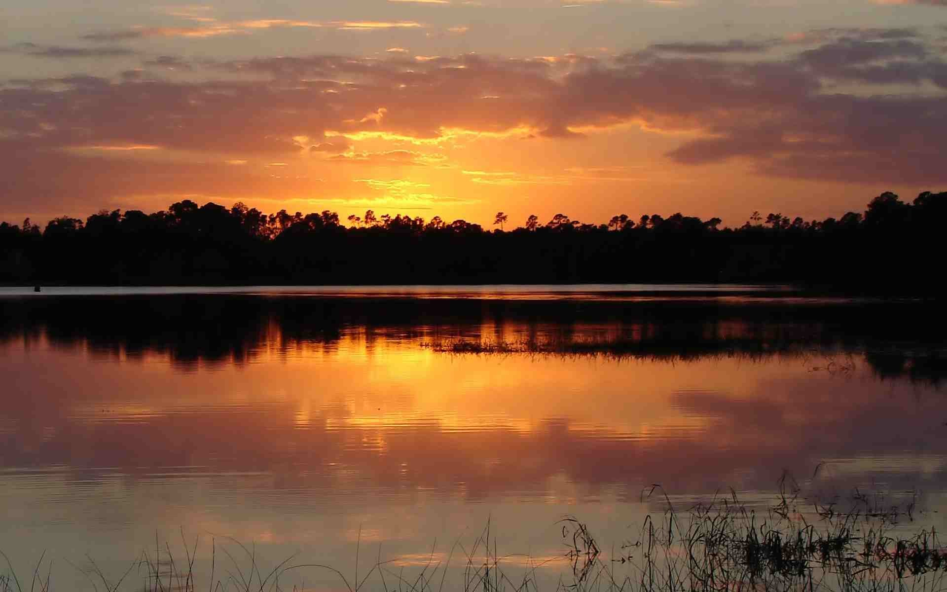 Serene Sunset Reflections: HD Nature Landscape Wallpaper | 1920x1200 ...