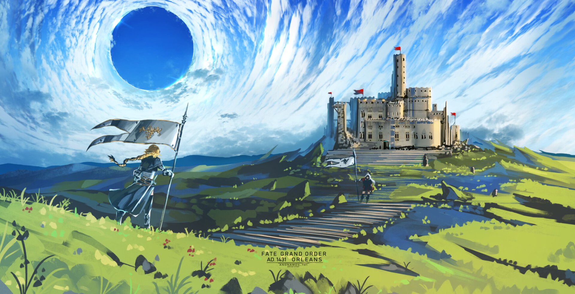 Jeanne d'Arc Alter Castle Banner HD Wallpaper by anonamos701