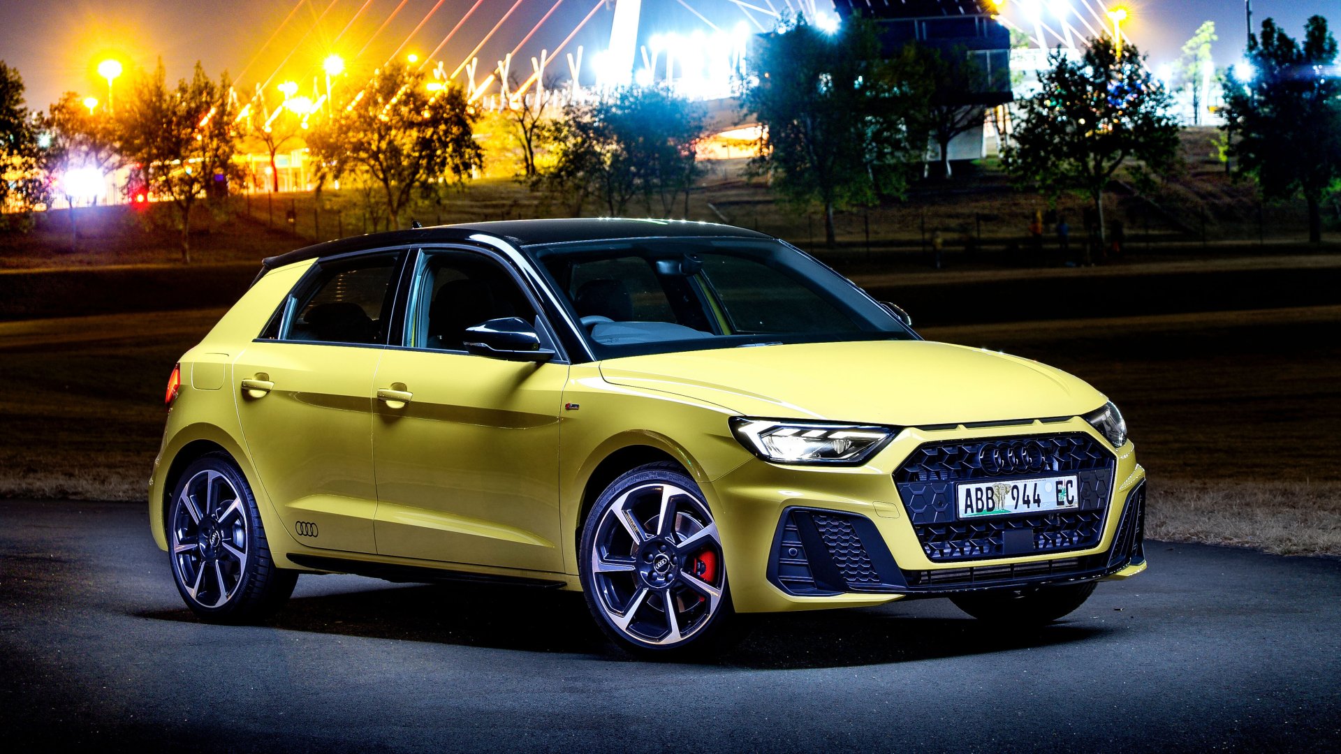 Download Yellow Car Audi Vehicle Audi A1 4k Ultra HD Wallpaper