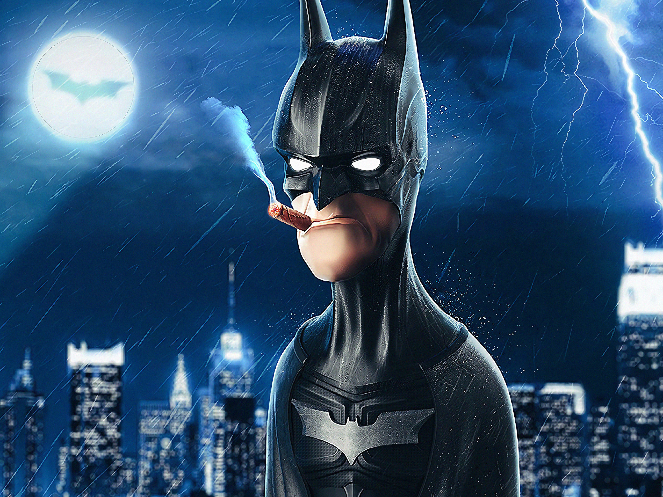 Batman The Animated Series Wallpaper Lightning