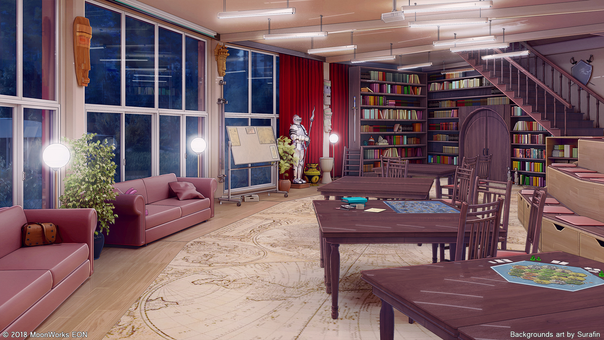 Anime-Style Cozy Room HD Wallpaper: A Perfect Blend of Study and ...