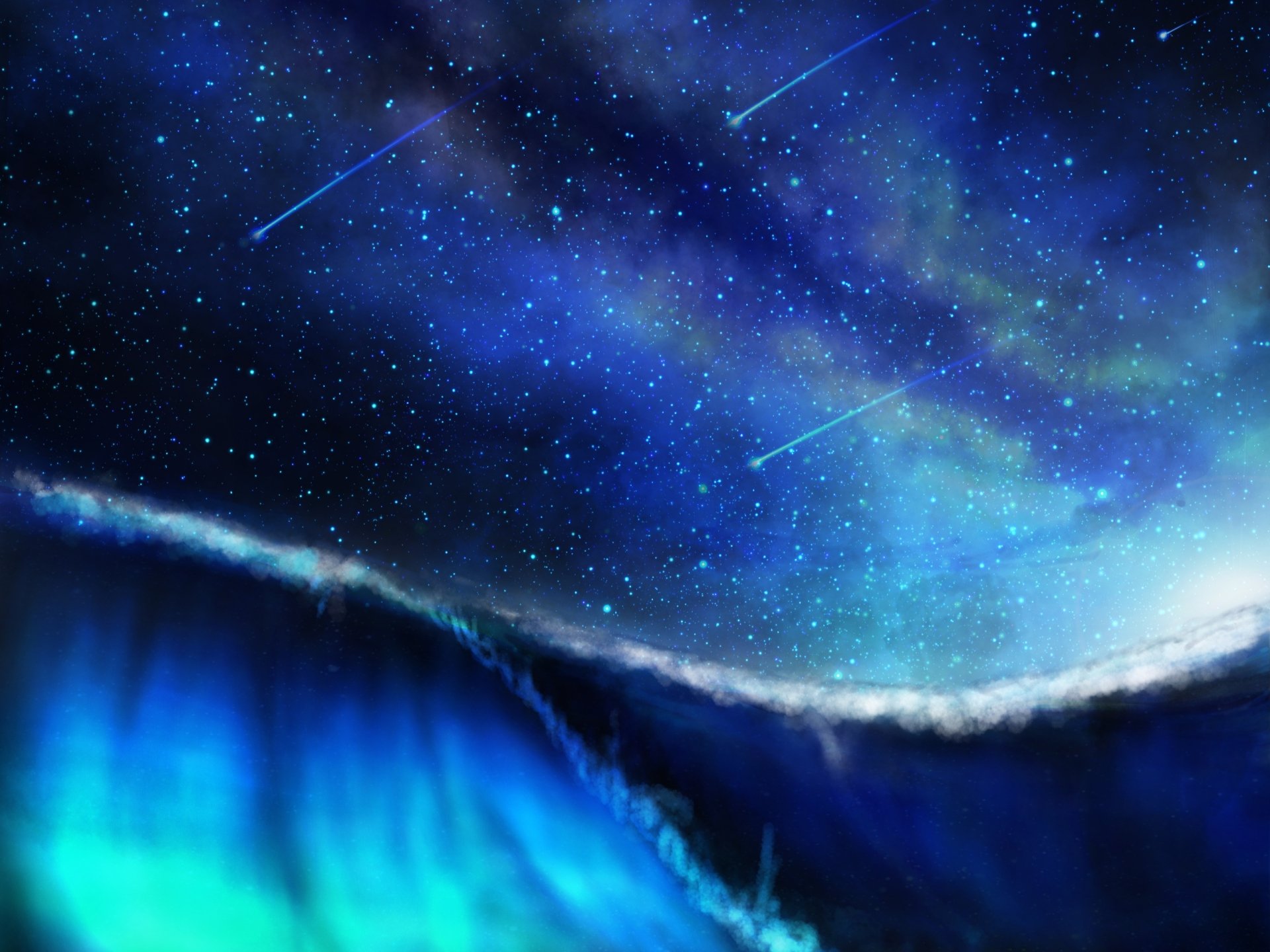 Download Shooting Star Starry Sky Sci Fi Stars HD Wallpaper by mxwwjack ...