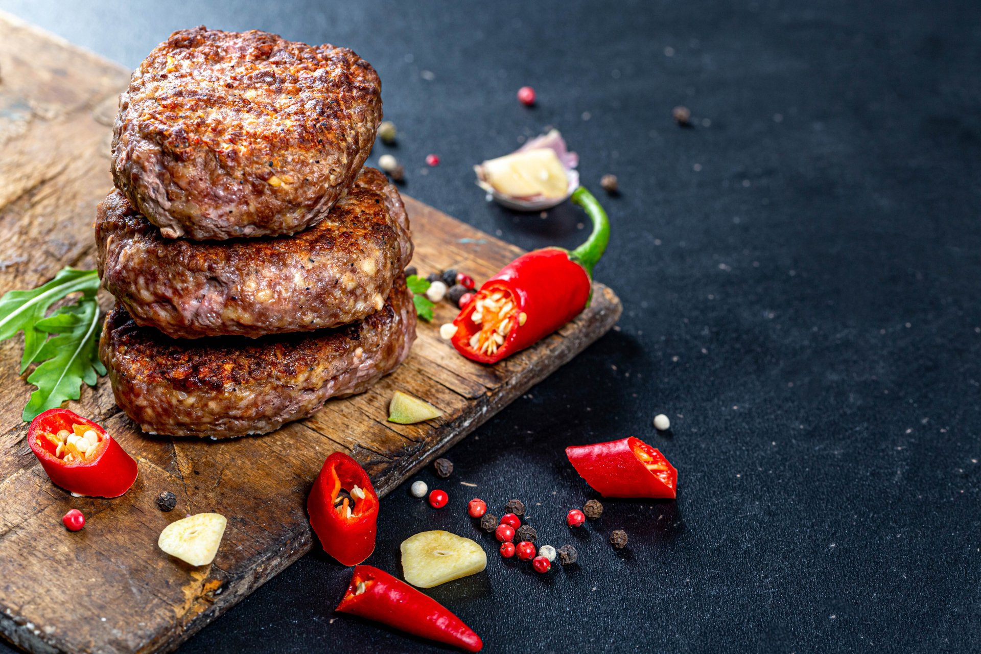 Download Still Life Pepper Food Meat HD Wallpaper