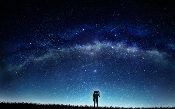 Download Starry Sky Couple Anime PFP by mxwwjack
