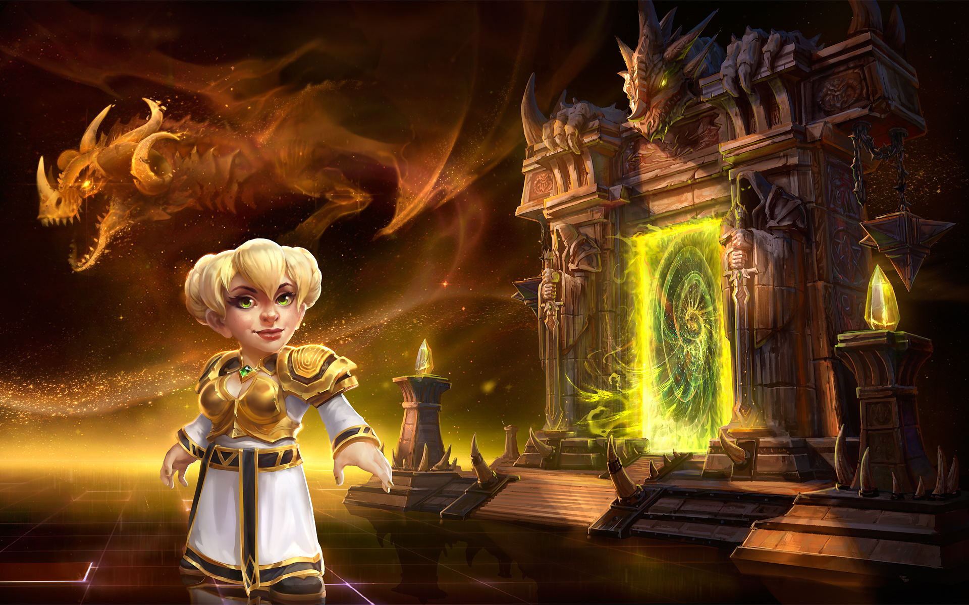 Chromie Heroes Of The Storm Wallpaper Dream Genie Chromie Skin The