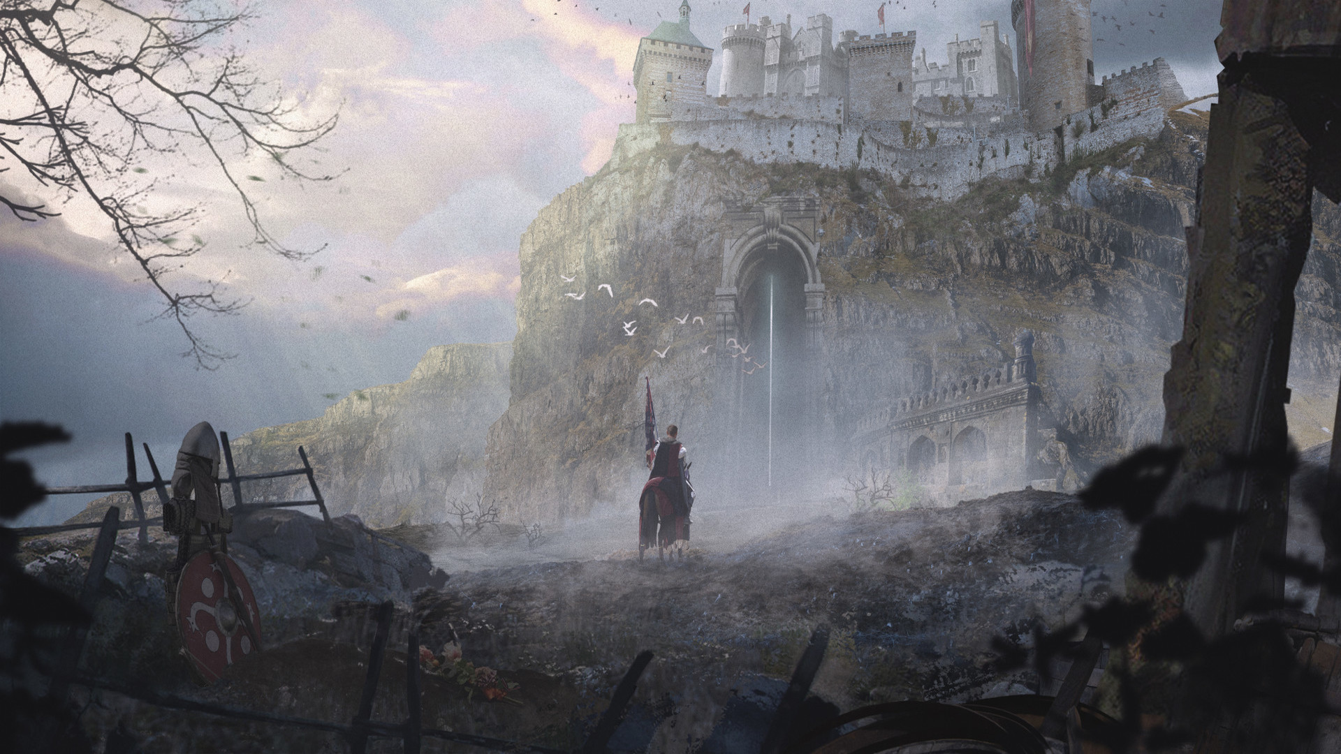 Download Knight Castle Fantasy Warrior Fantasy Warrior HD Wallpaper by ...