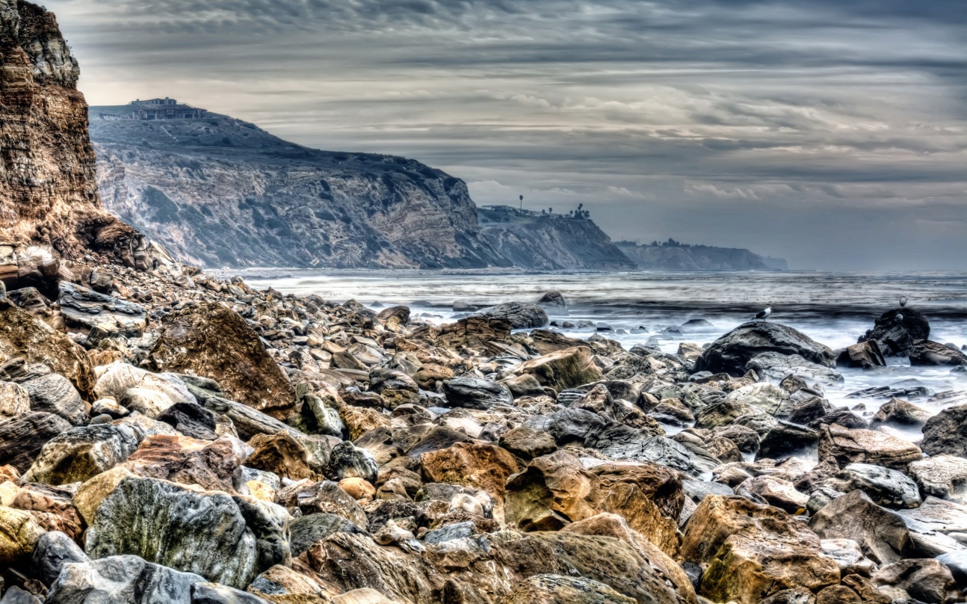 Palos Verdes Cliffs — HDR 2K Coastal Wallpaper by Nathan Haugaard