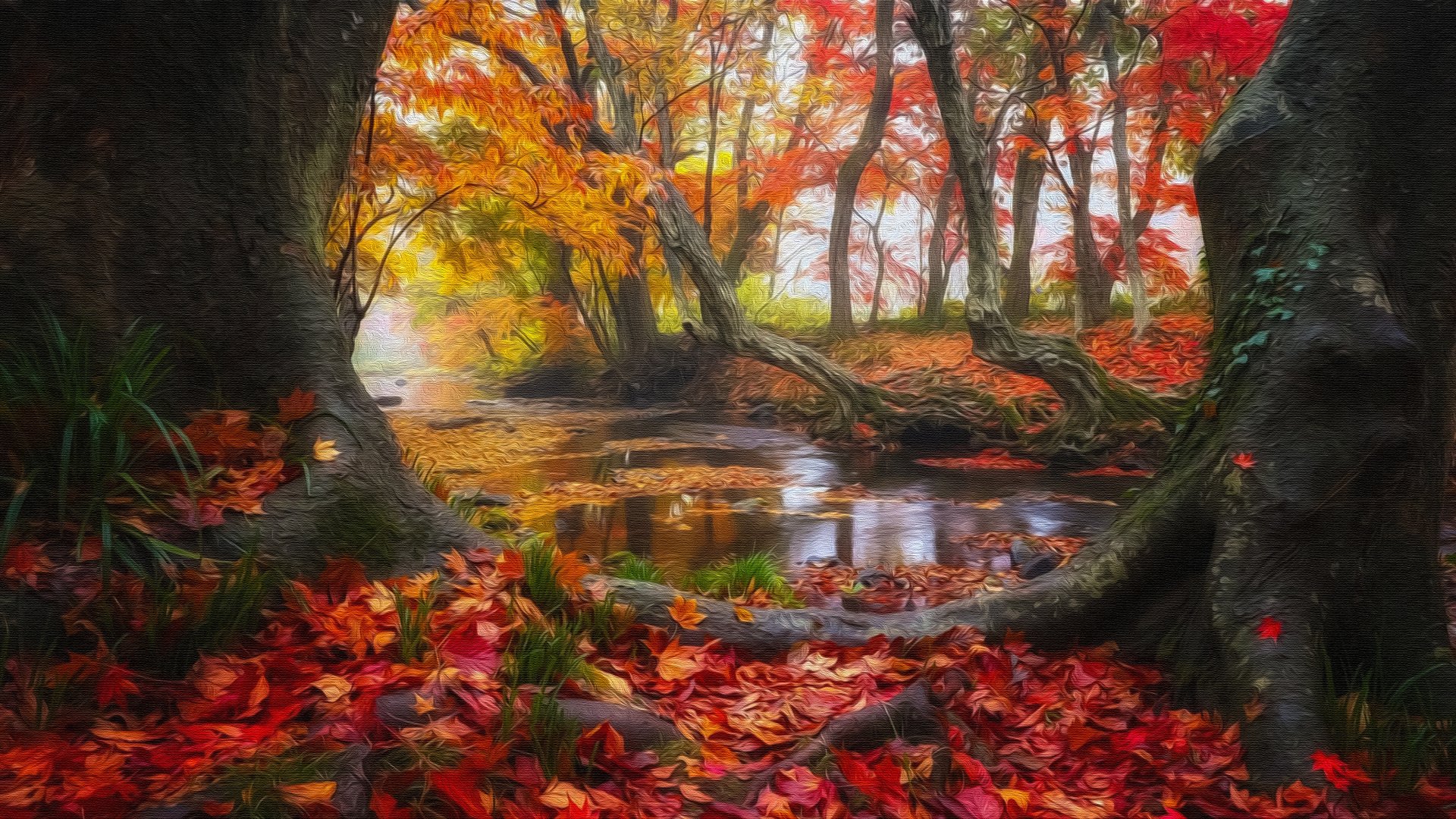 Fall - Oil on Canvas by Manufan63