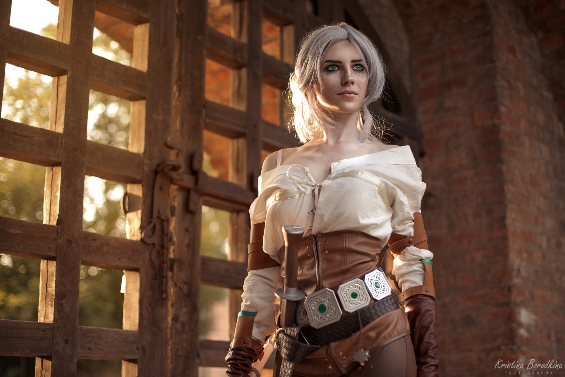 Download Ciri (The Witcher) The Witcher 3: Wild Hunt Green Eyes White ...