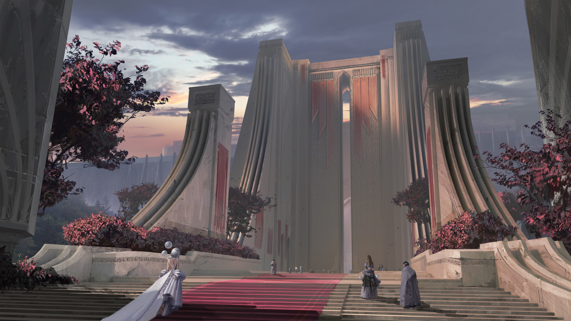 Download Fantasy Building HD Wallpaper by Quy Ho