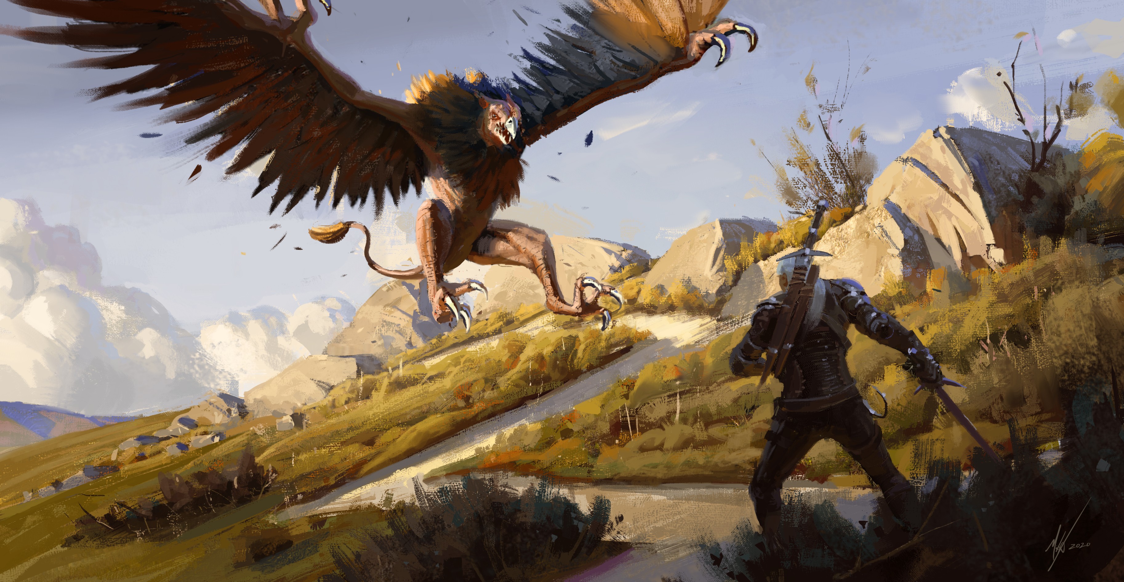 Griffin Witcher 3 Wild Hunt Wallpaper