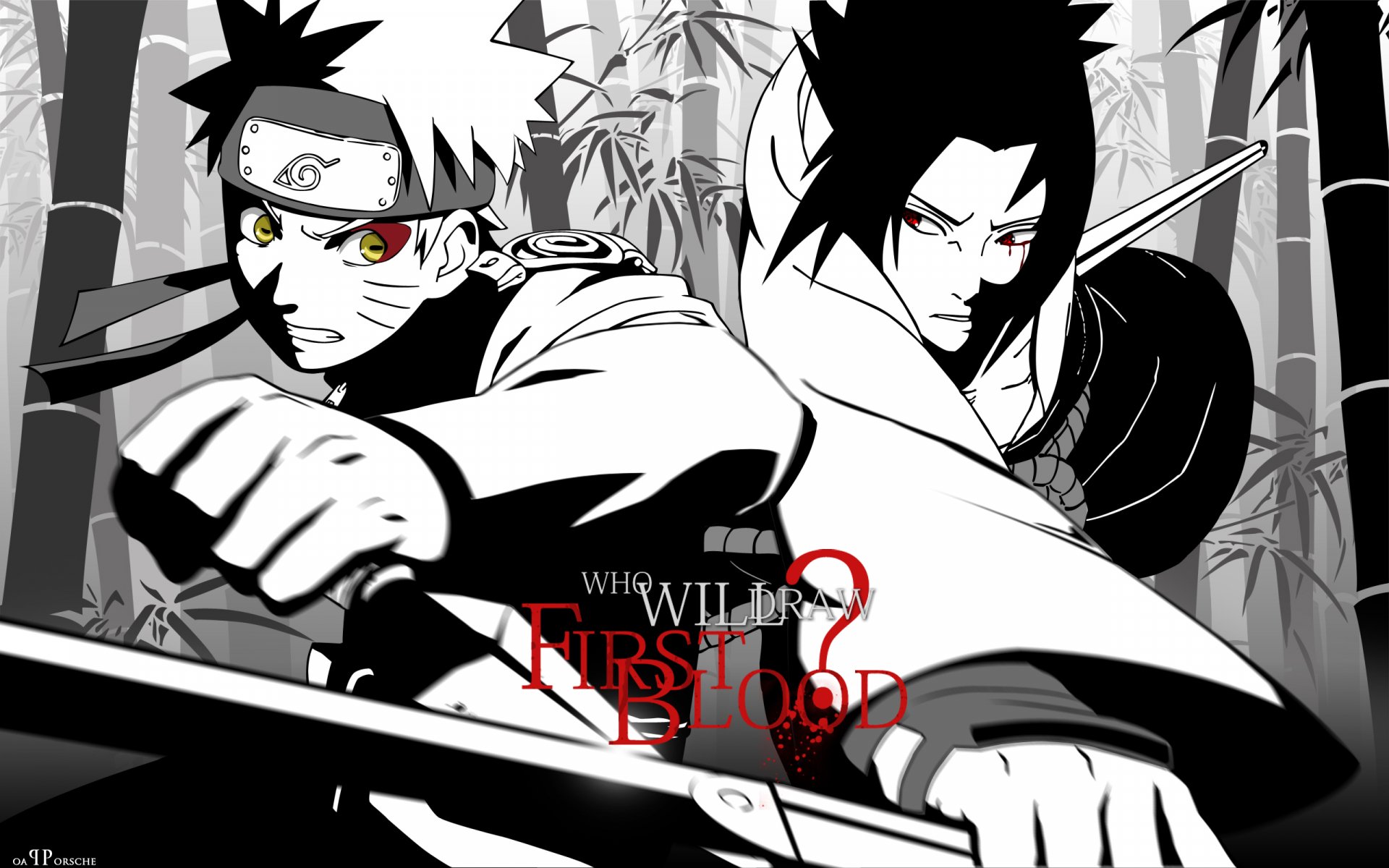 Naruto & Sasuke: Dynamic HD Wallpaper from the Anime World