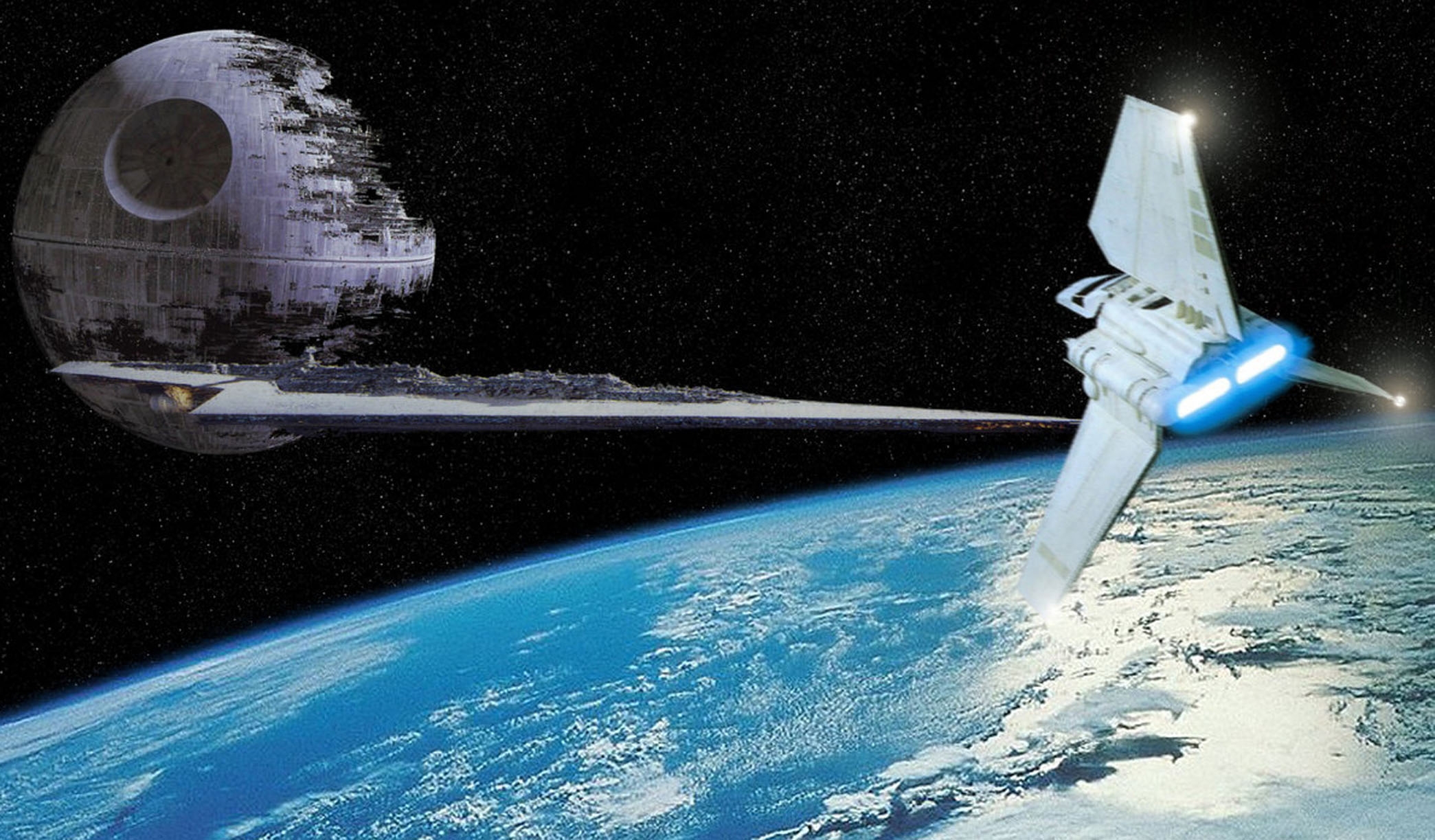 Epic Star Wars Sci-Fi HD Wallpaper – Free Download Galactic Battle View