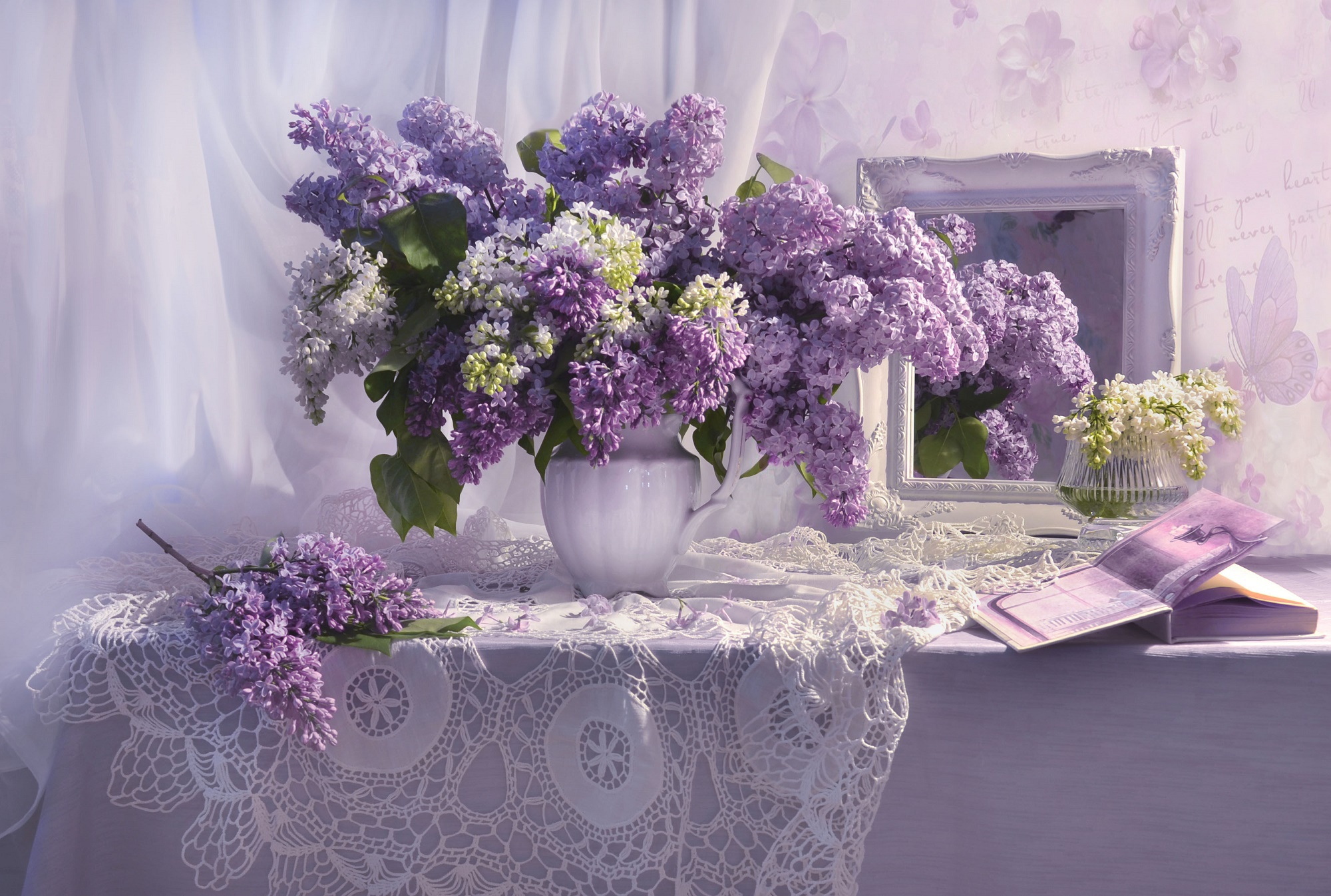 Download Purple Flower Lilac Flower Photography Still Life HD Wallpaper