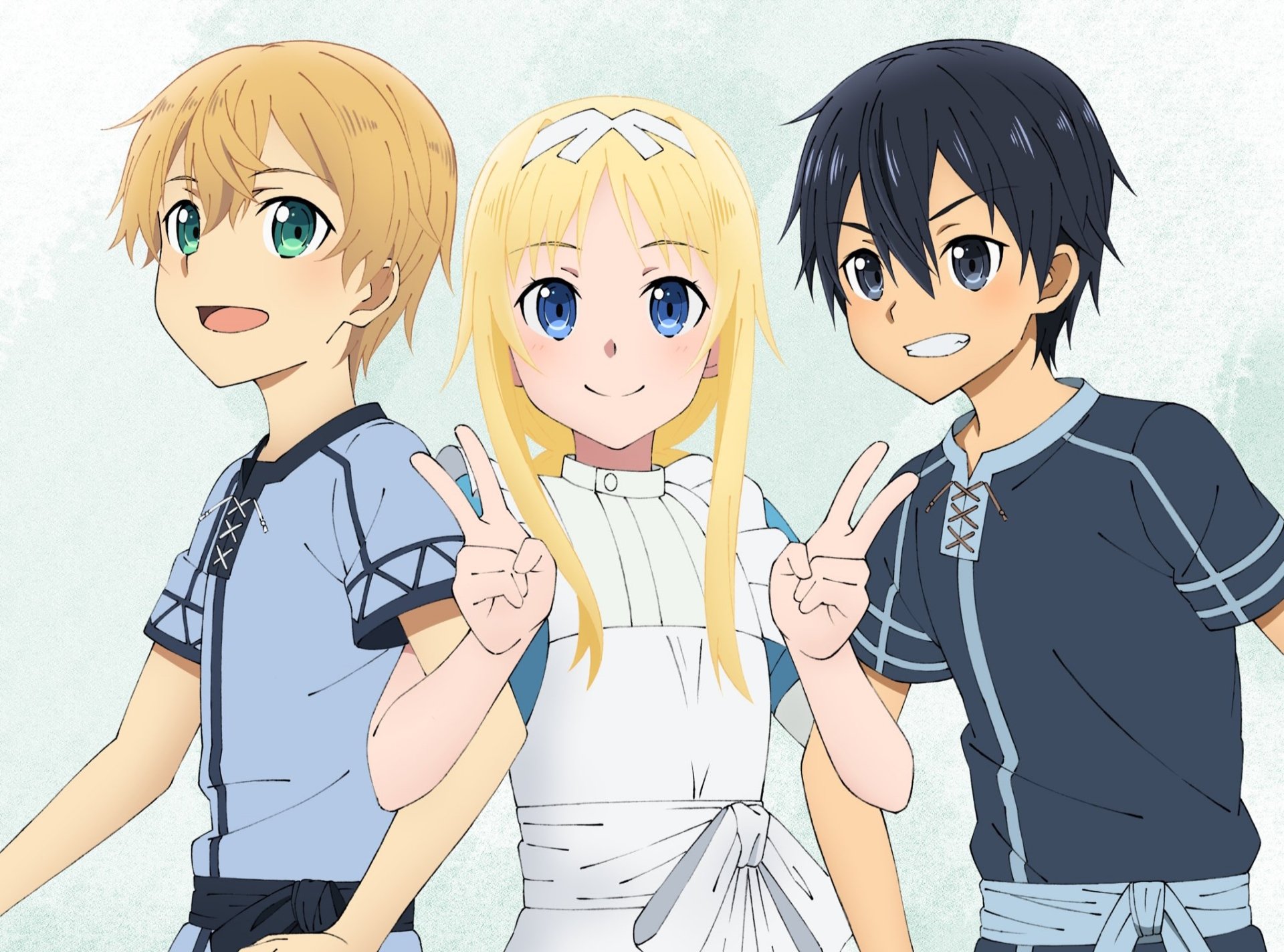 Sword Art Online Alicization HD: Kirito, Eugeo & Alice Together ...
