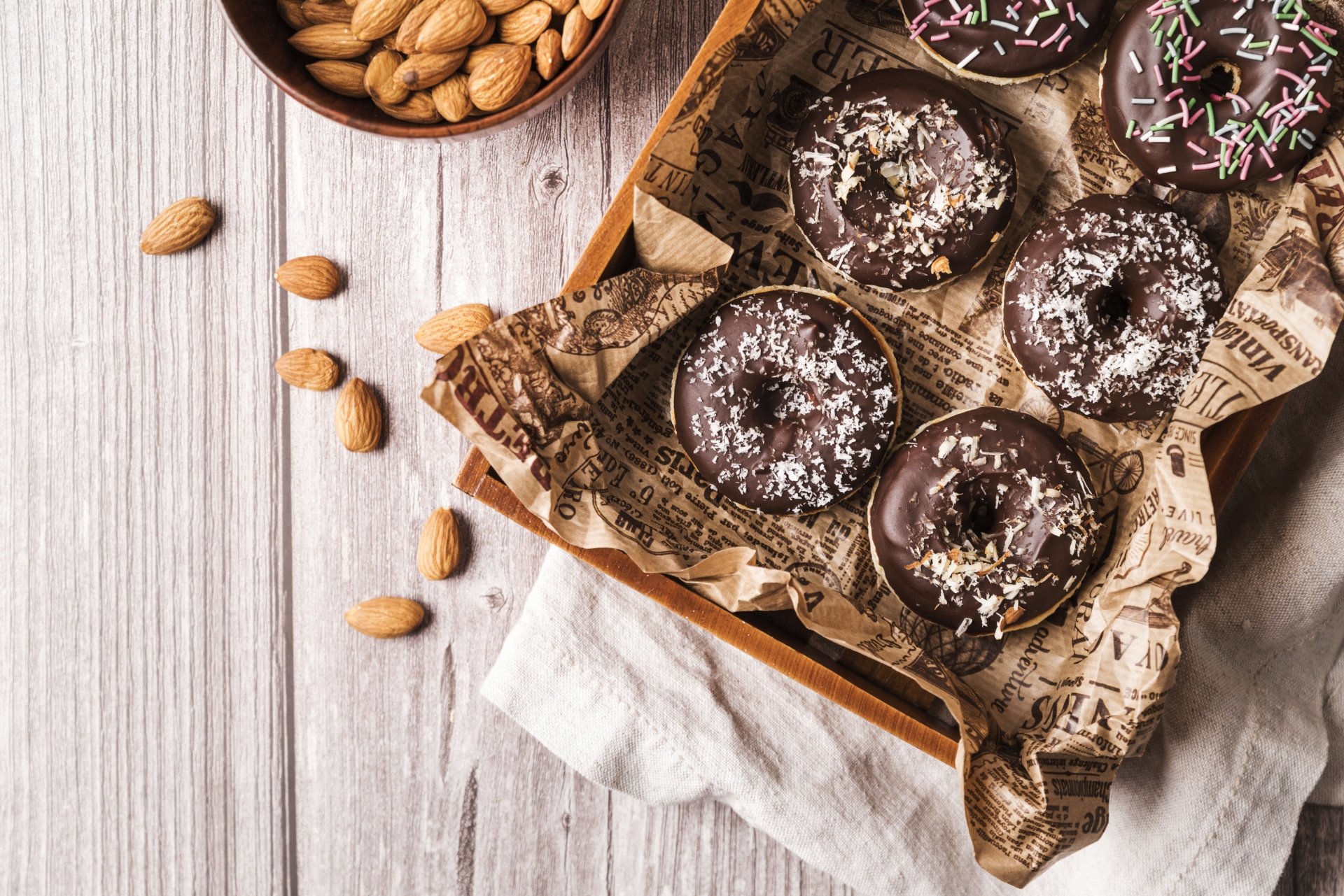 Download Still Life Sweets Food Doughnut 4k Ultra HD Wallpaper