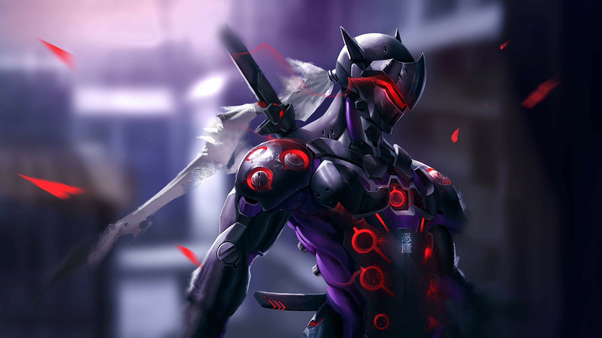 Download Genji (Overwatch) Video Game Overwatch HD Wallpaper by Colomar