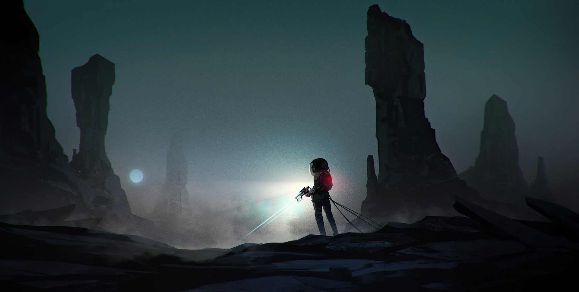 Download Exploration Sci Fi Astronaut HD Wallpaper by Mehdi Moayedpour