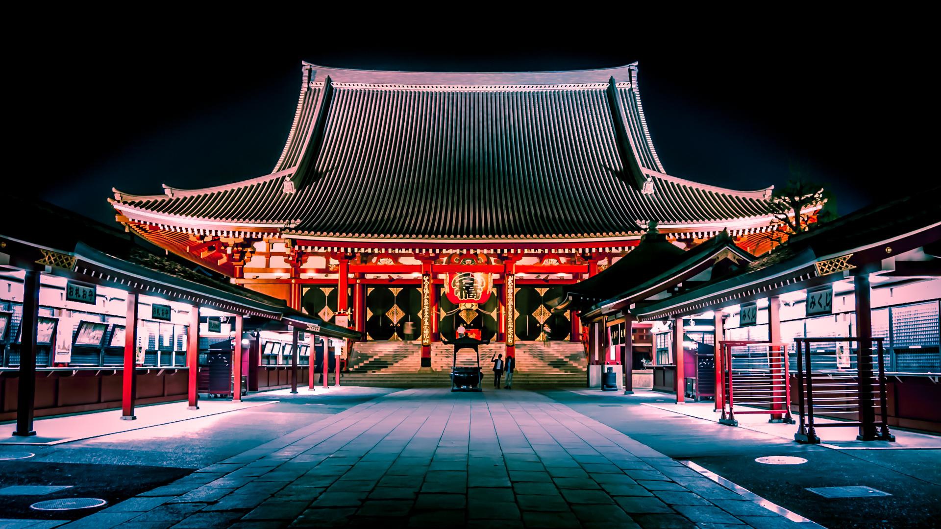 Download Tokyo Temple Japan Religious Sensō-ji HD Wallpaper