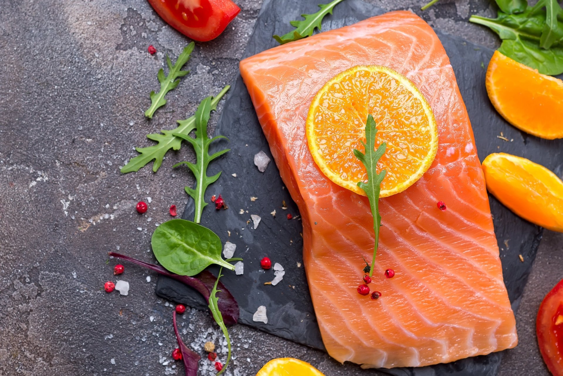 Download Still Life Seafood Salmon Lemon Food Fish HD Wallpaper ...