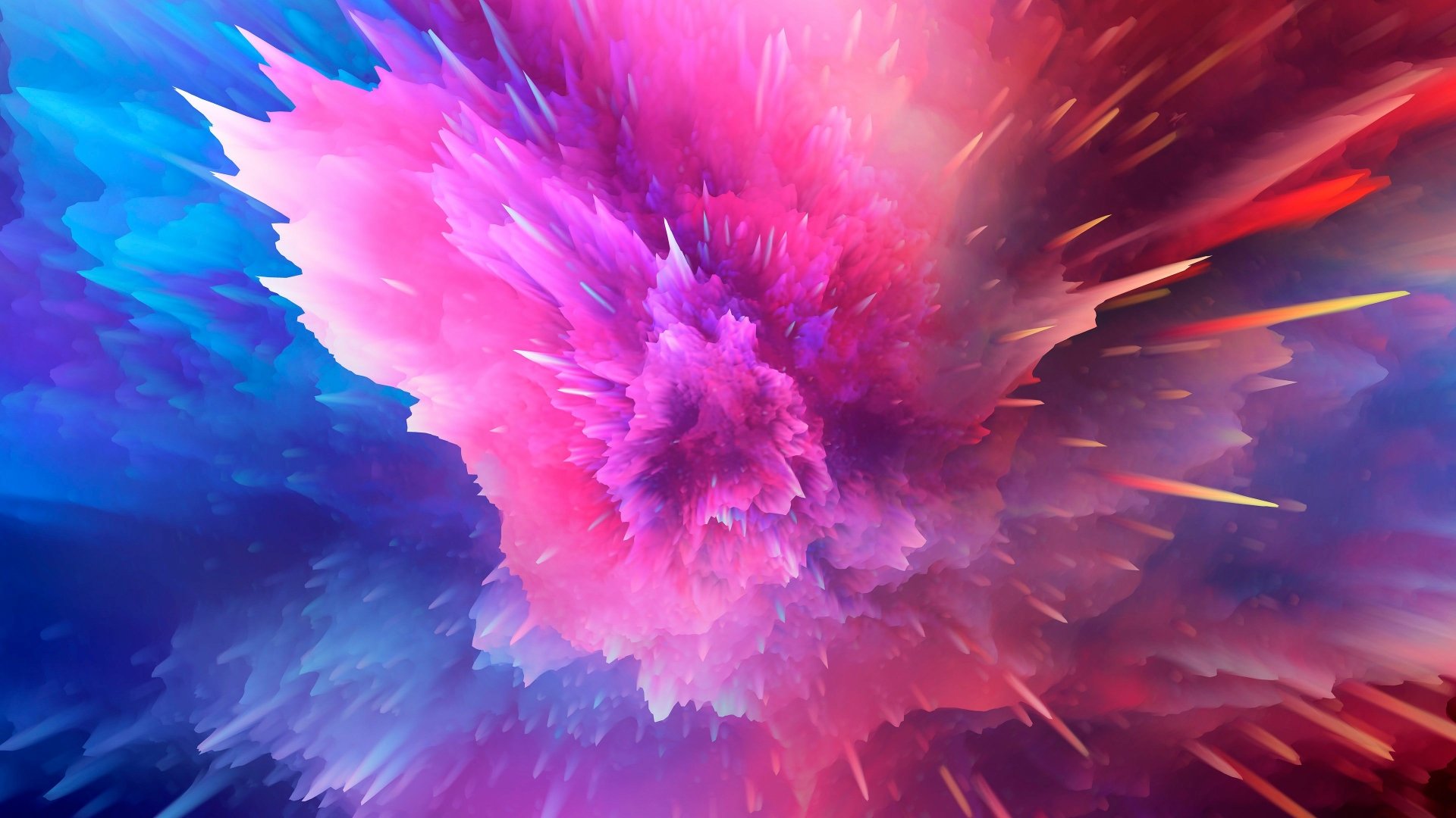 Download Explosion Abstract Colors 4k Ultra HD Wallpaper