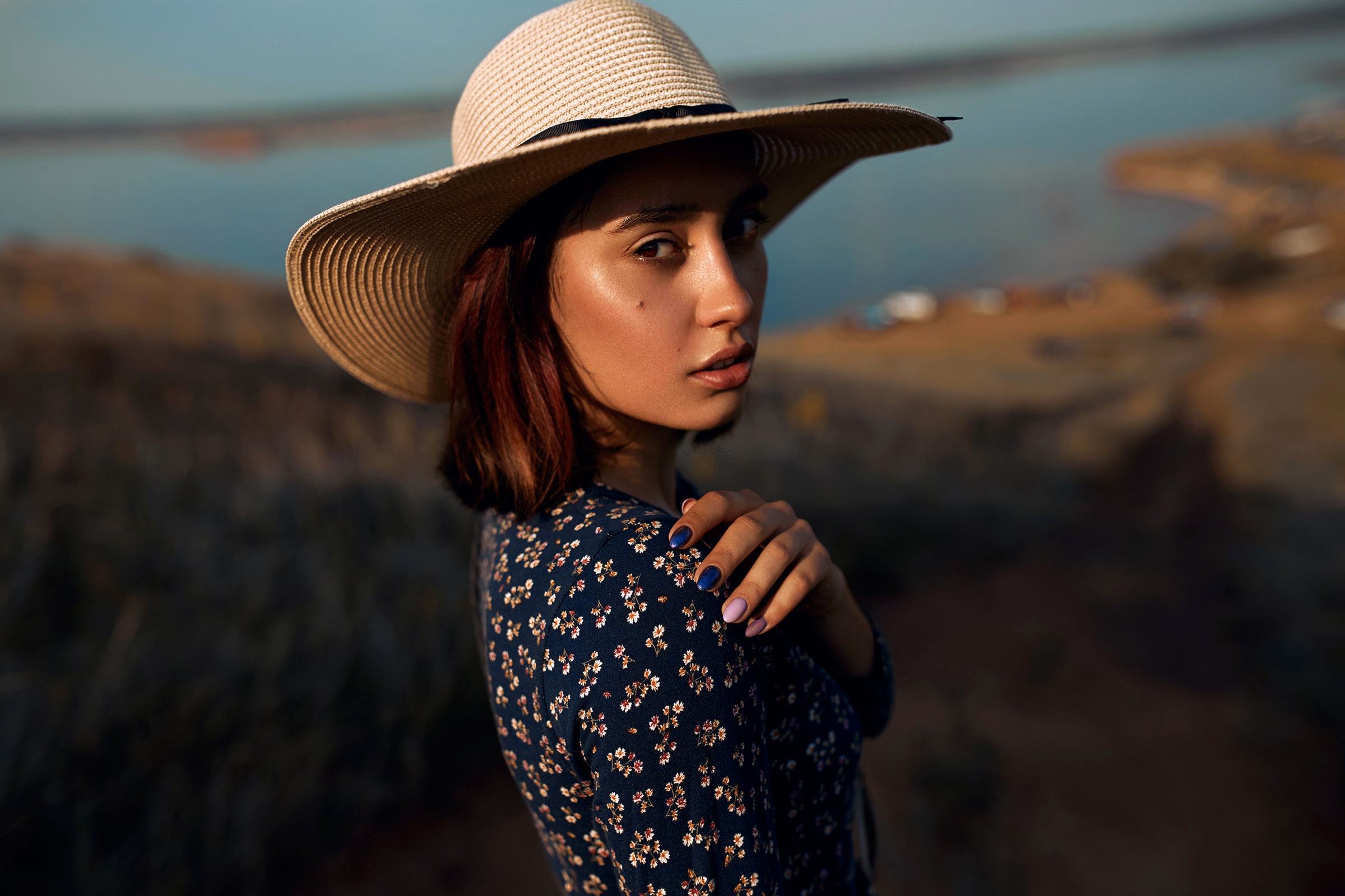 Download Face Hat Portrait Woman Model HD Wallpaper by Alexander Skripnikov