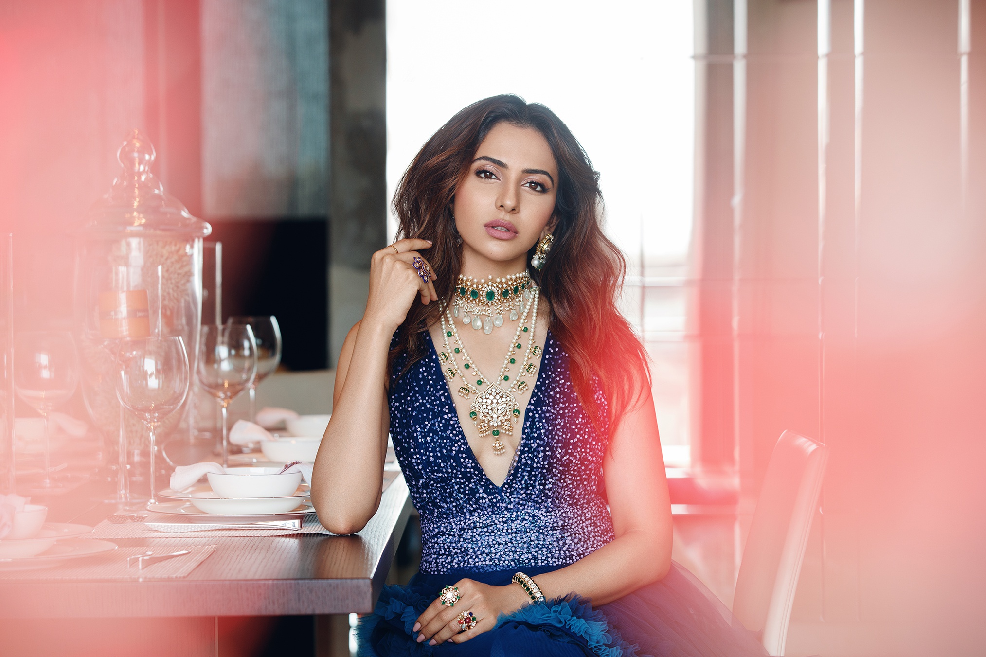Download Brown Eyes Jewelry Necklace Bollywood Actress Indian Brunette