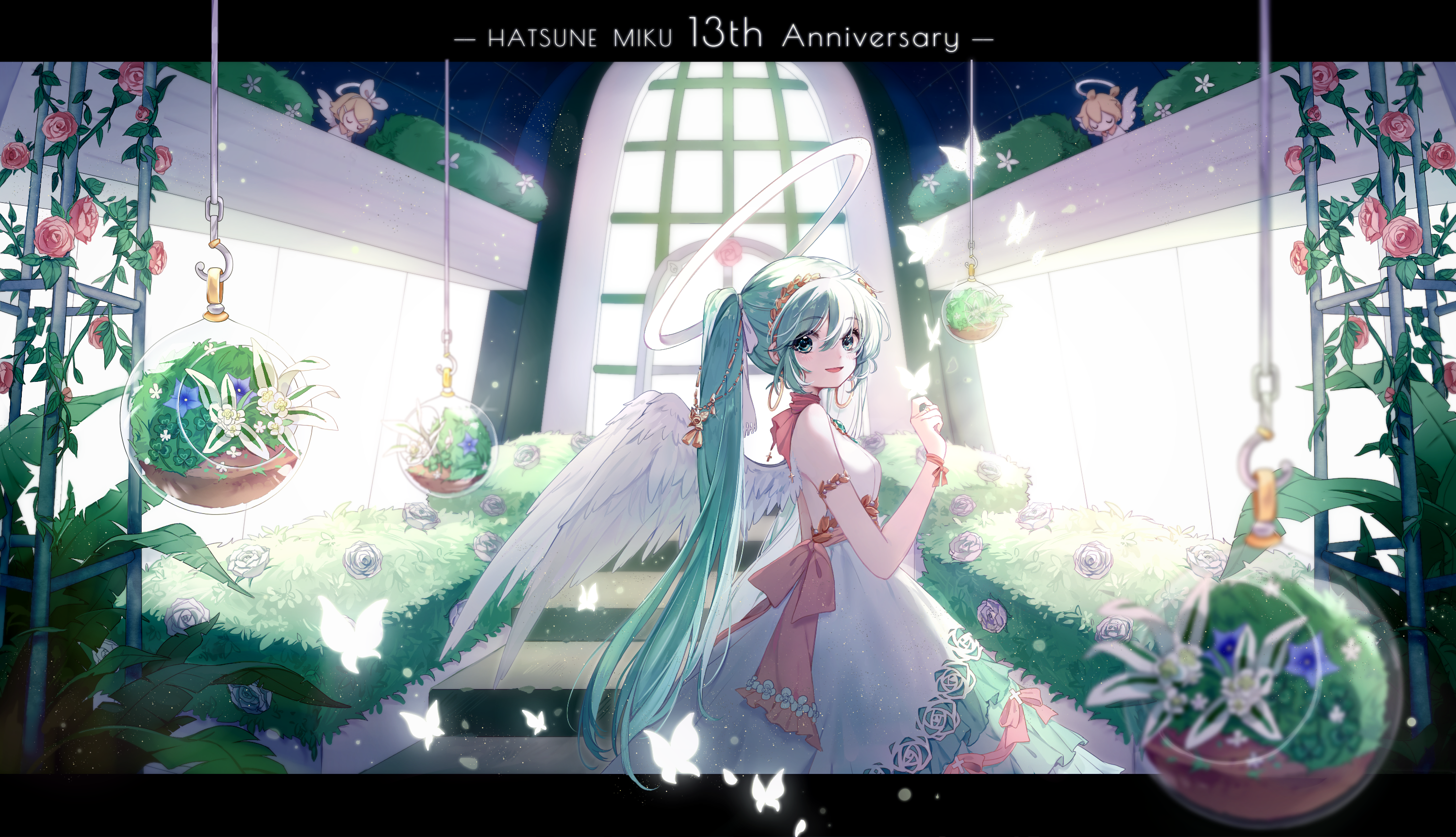 Download Angel Hatsune Miku Anime Vocaloid Anime Angel HD Wallpaper by ...
