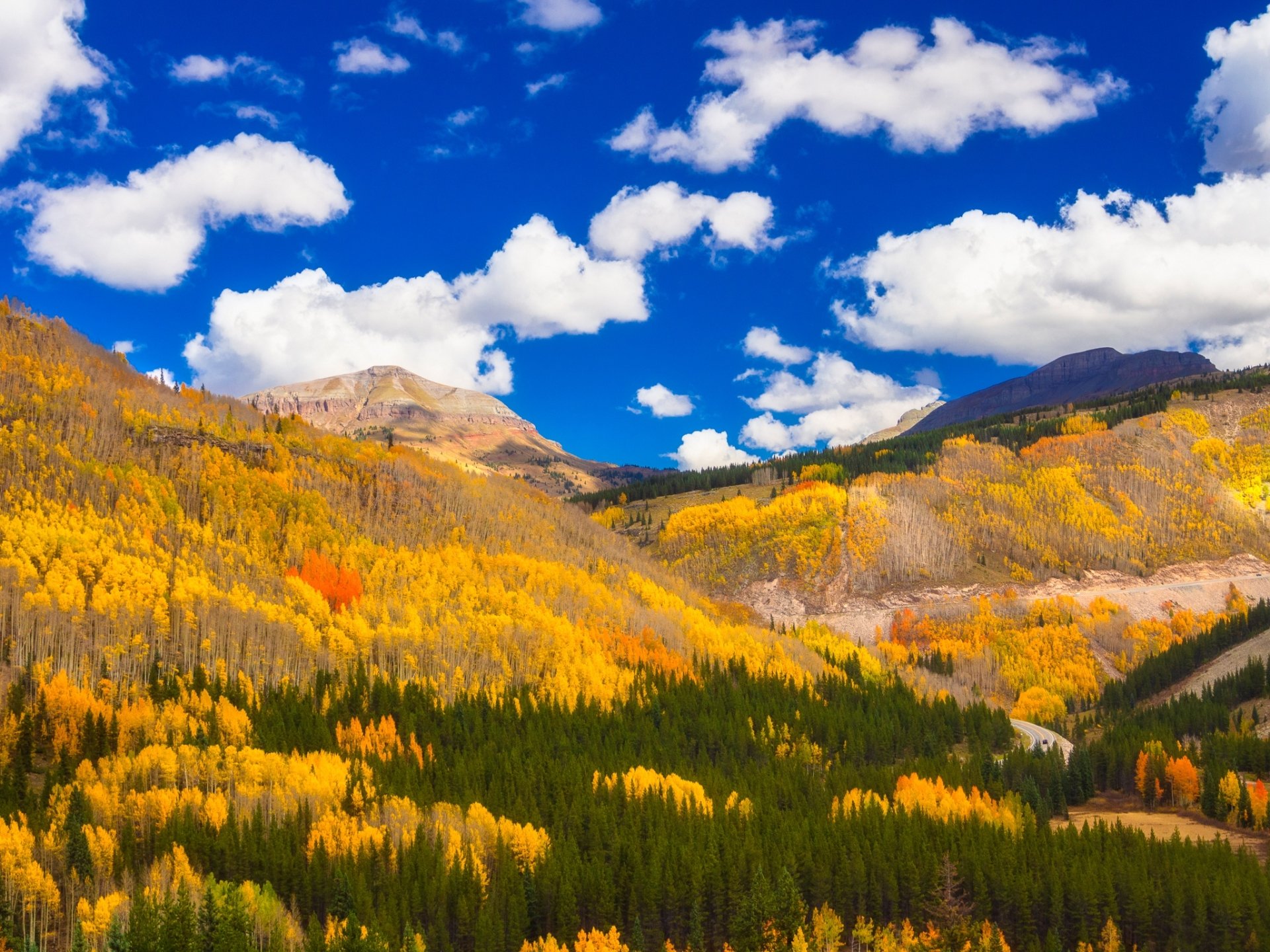 Download Nature Colorado Mountain Cloud Fall Landscape HD Wallpaper