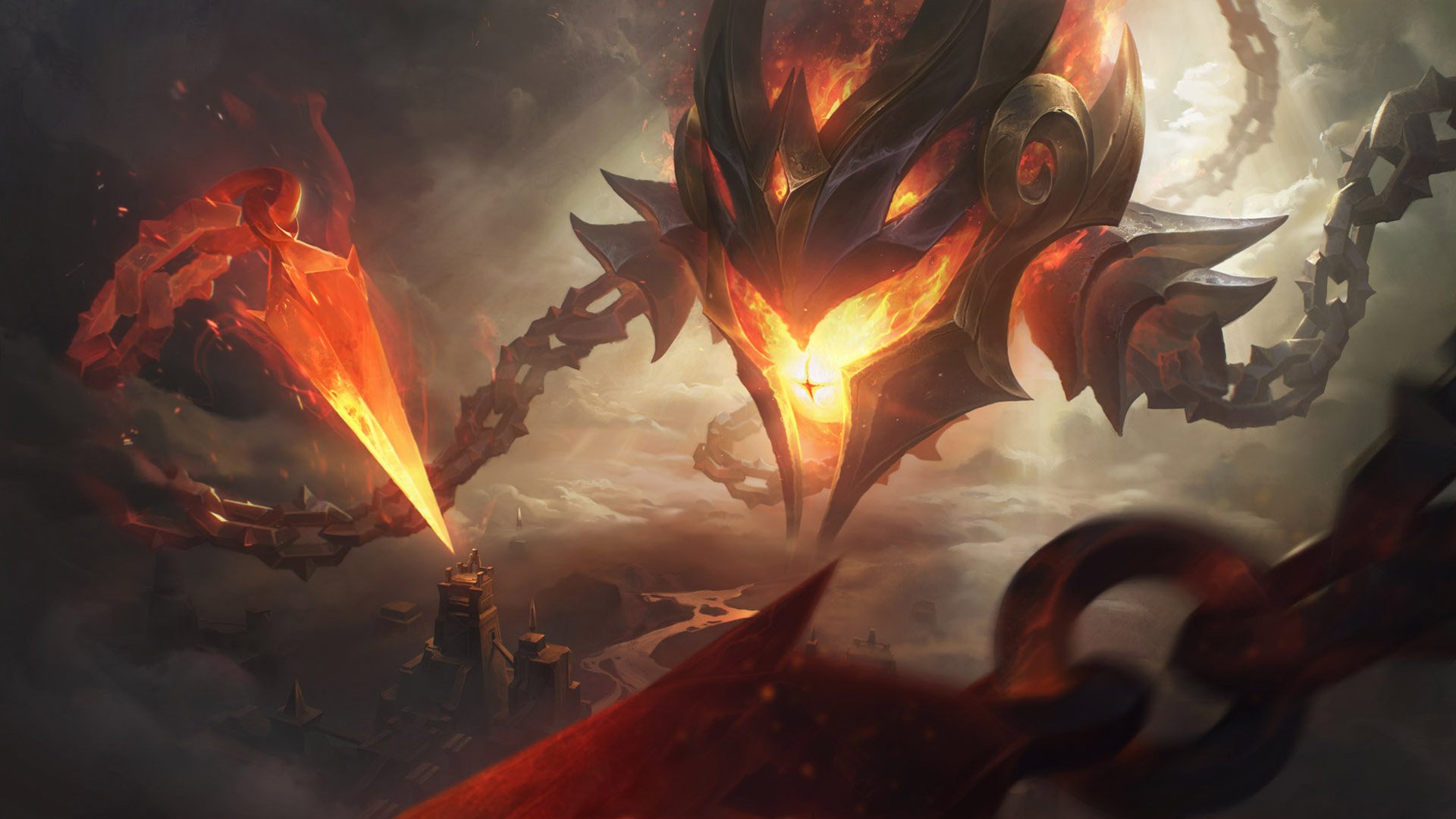 Vel'Koz Infernal Fury - HD League of Legends Wallpaper by XiaoGuang Sun