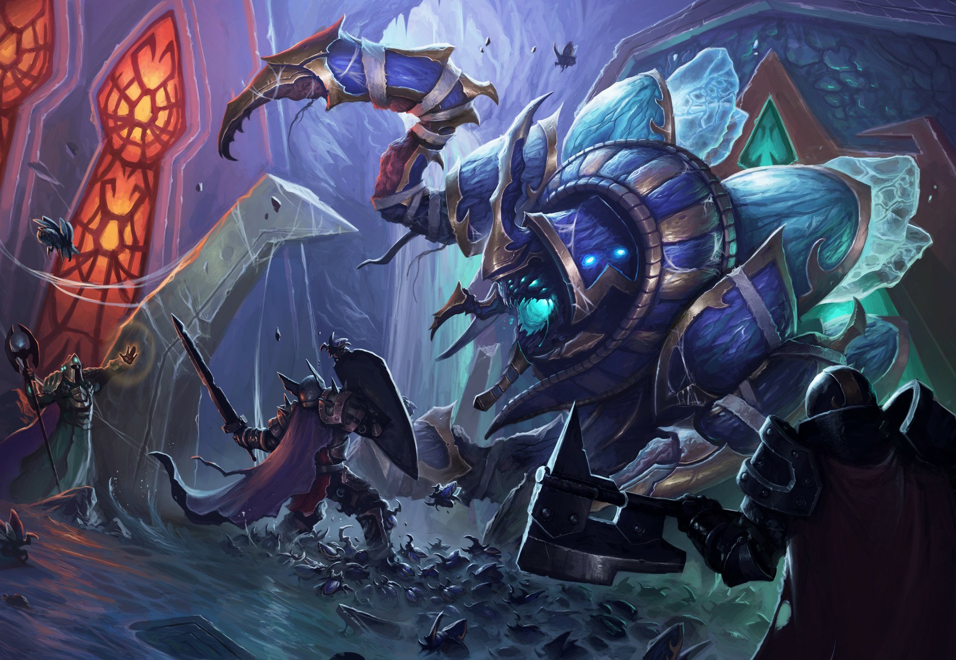 Anub'arak Warrior Clash – Epic WoW Wrath of the Lich King HD Wallpaper ...