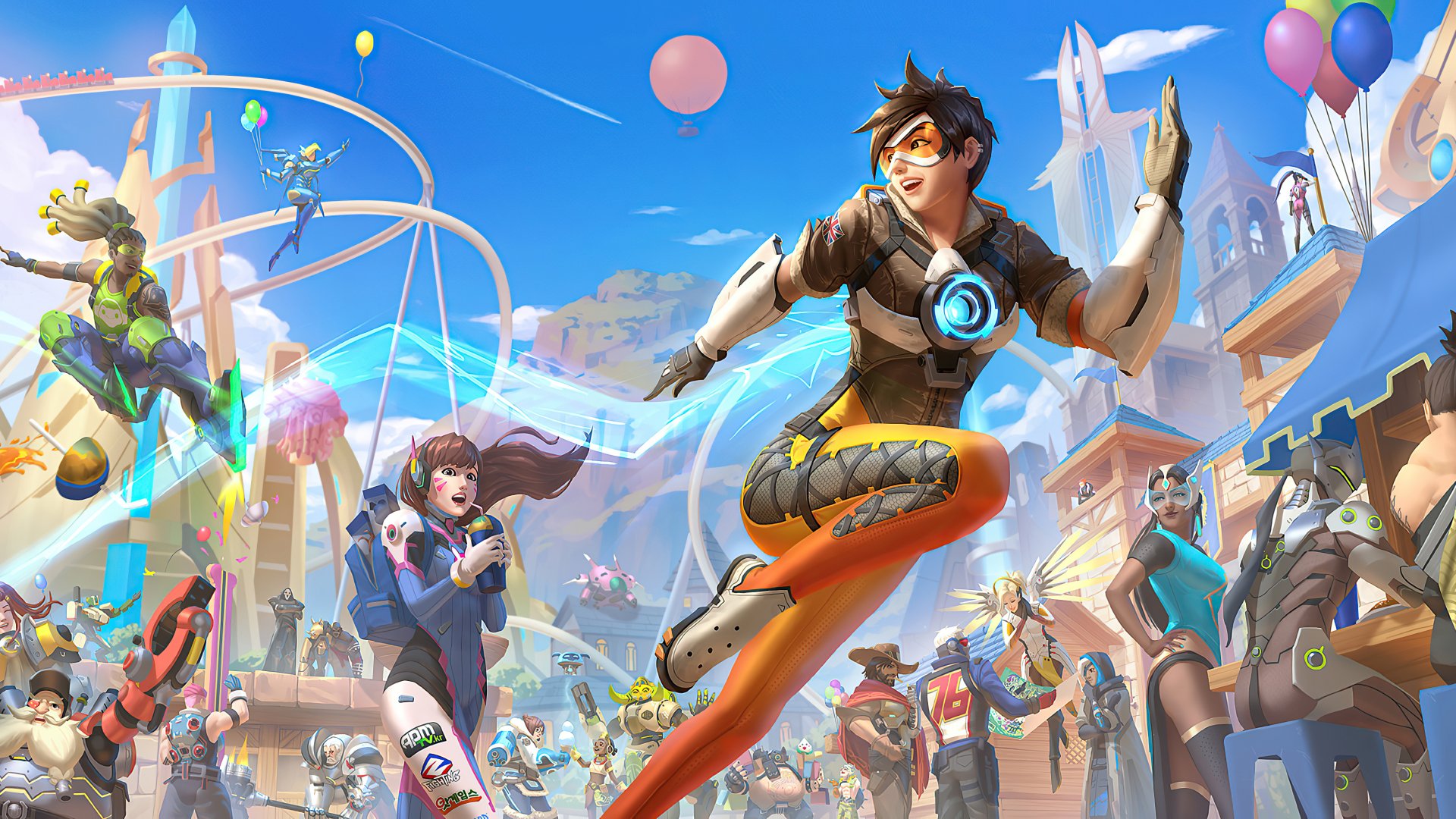 Overwatch Heroes Unite: Lúcio, Pharah, D.Va & Tracer HD Wallpaper ...