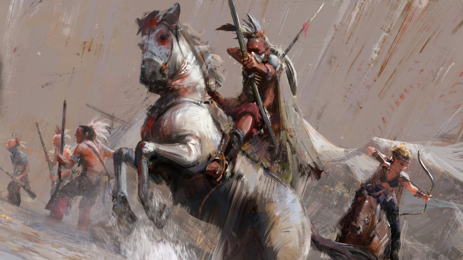 Download Fantasy Warrior Fantasy Warrior HD Wallpaper by Bruce Zang