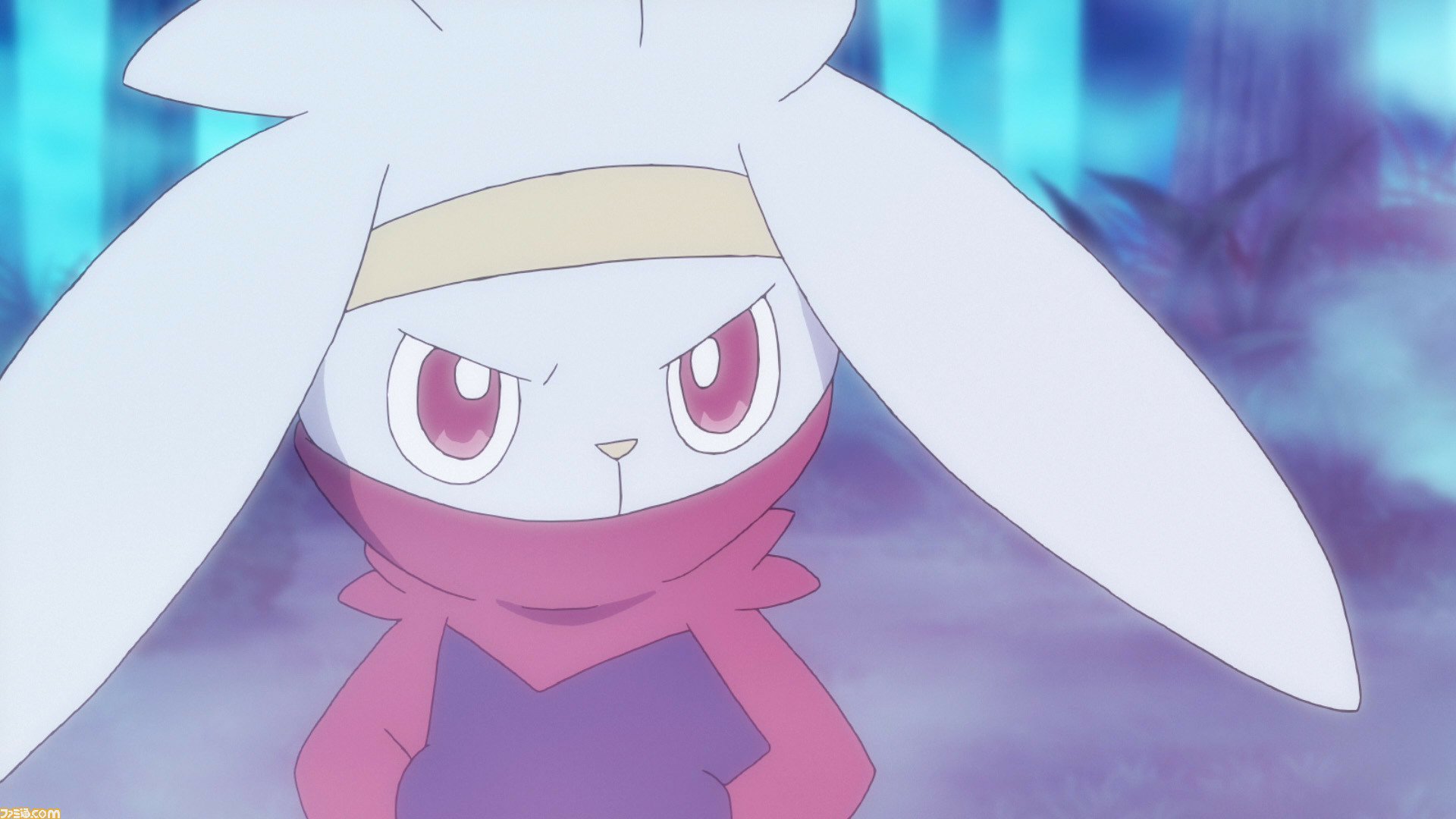 Raboot’s Fierce Gaze: Red-Eyed Anime Pokémon HD Wallpaper