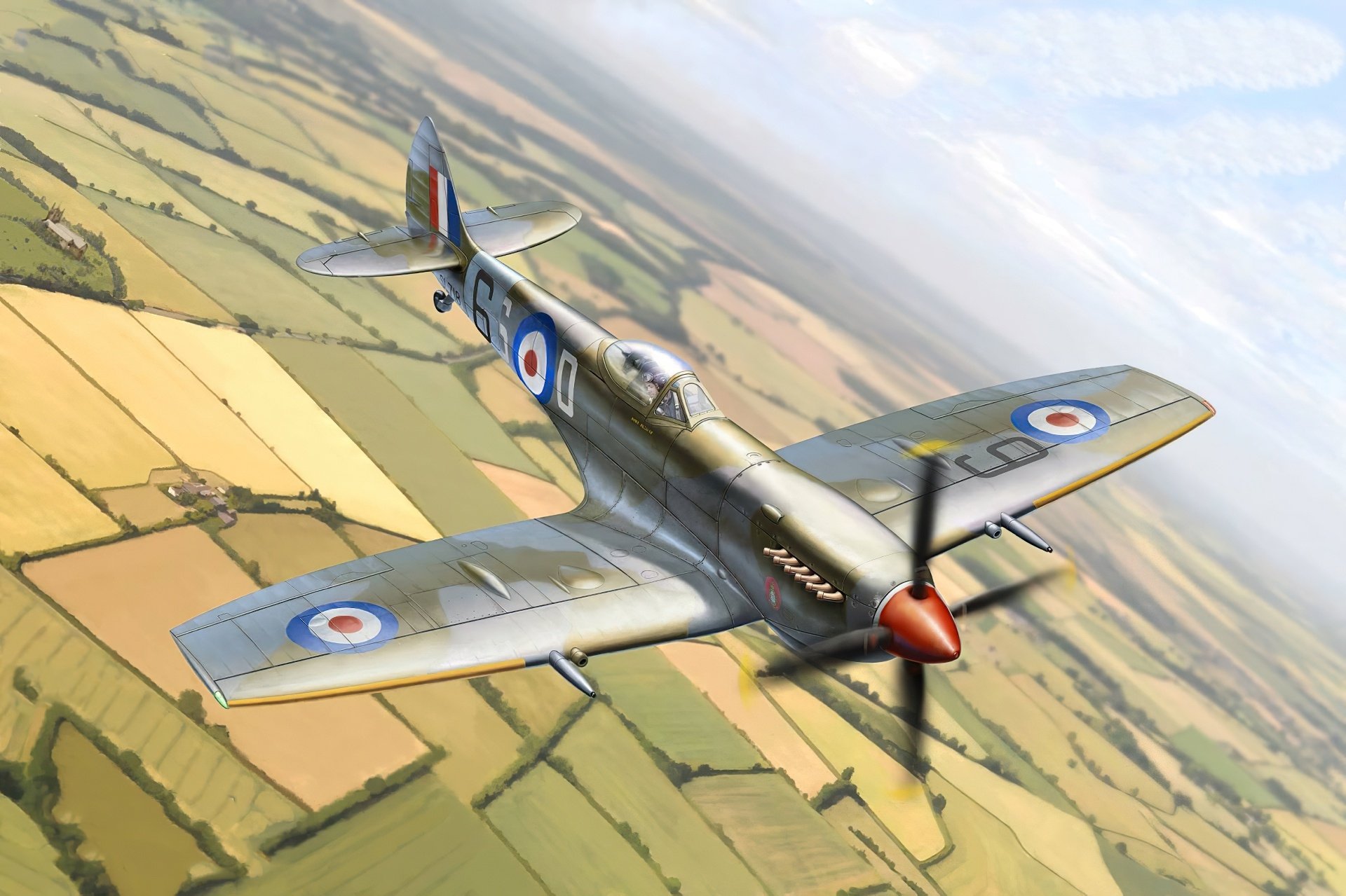 Download Aircraft Warplane Military Supermarine Spitfire HD Wallpaper ...