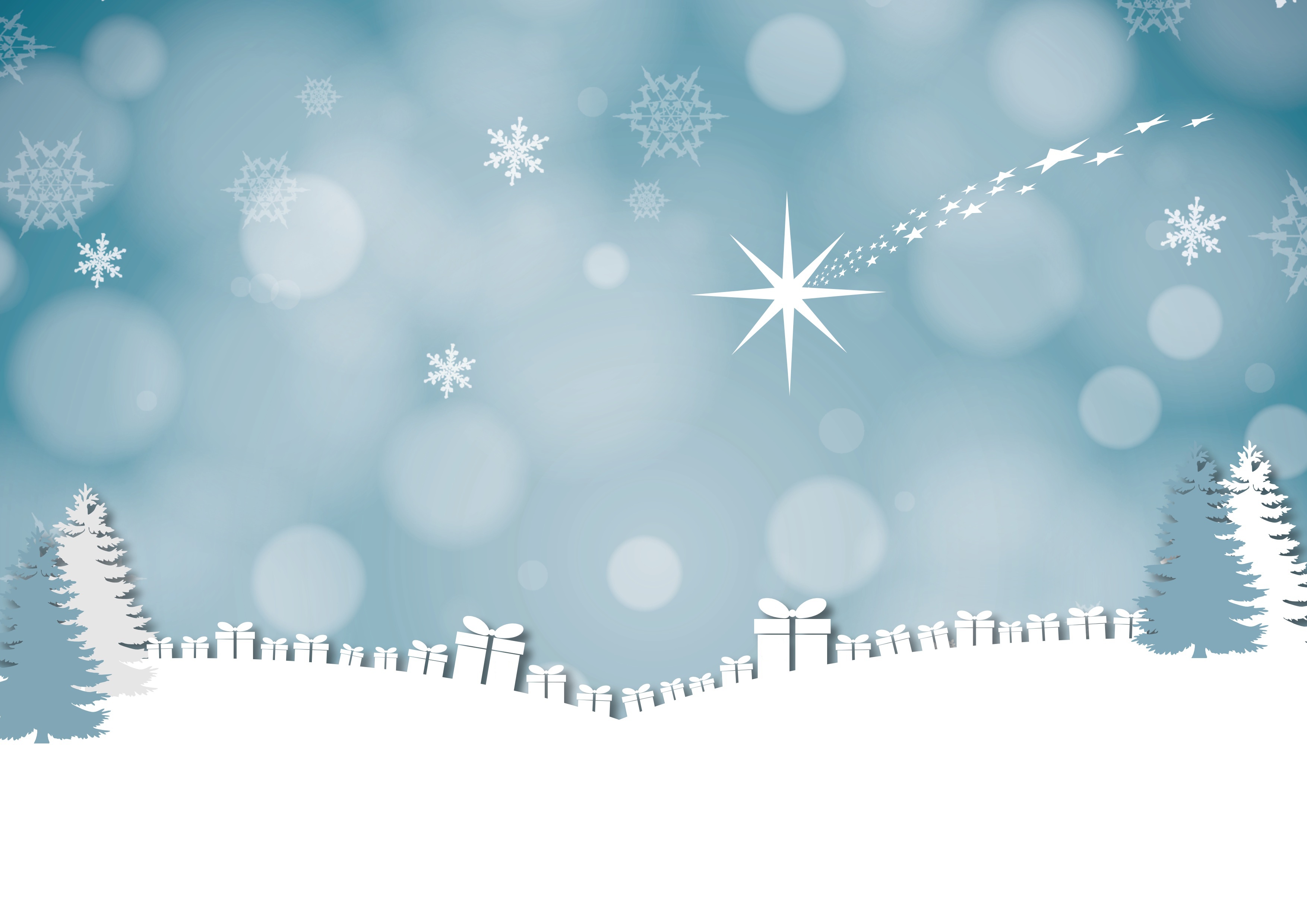 Download Gift Christmas Snowflake Snow Star Artistic Winter HD Wallpaper
