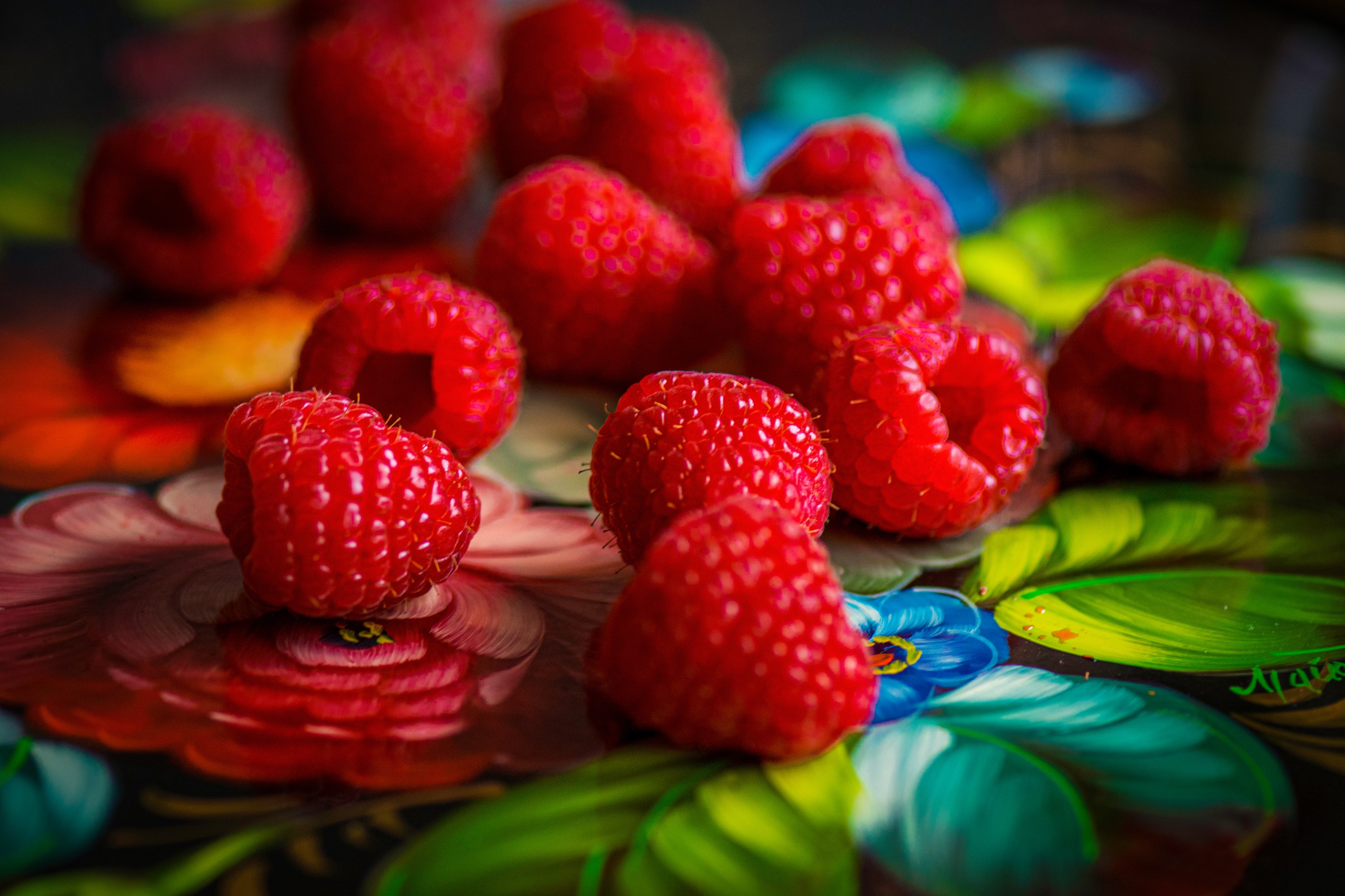 Download Berry Macro Food Raspberry HD Wallpaper