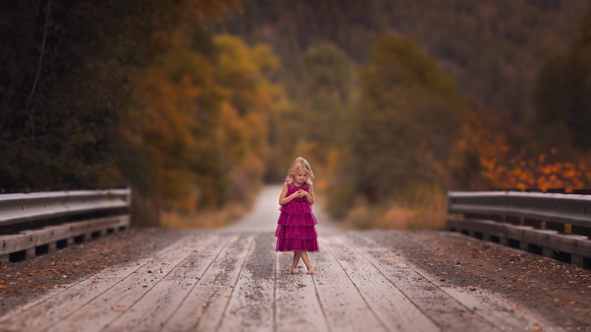Download Depth Of Field Mood Bridge Road Photography Child HD Wallpaper