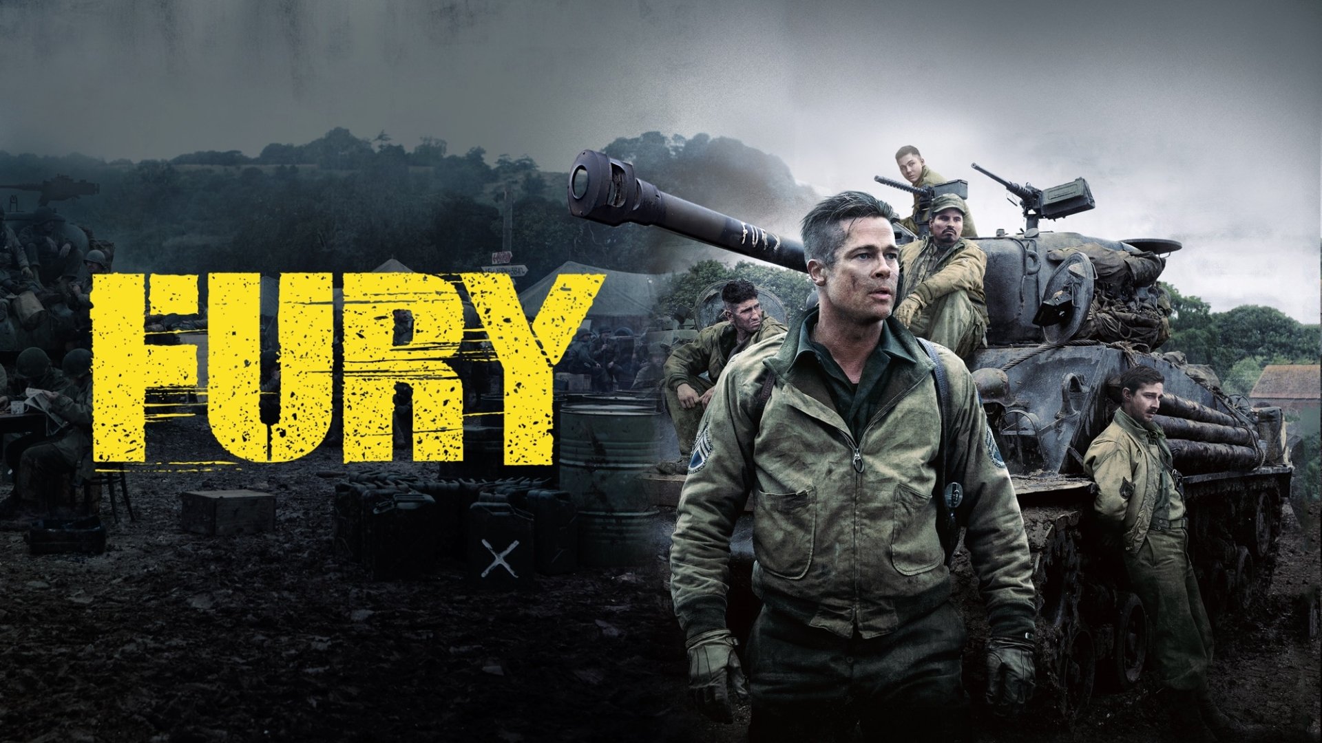 Download Brad Pitt Movie Fury HD Wallpaper