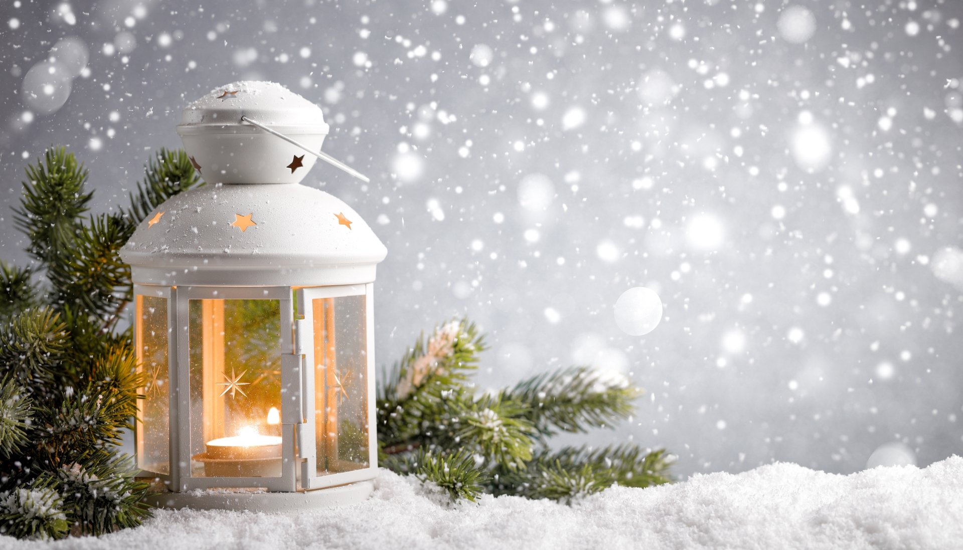 Download Snow Candle Winter Man Made Lantern 4k Ultra HD Wallpaper ...