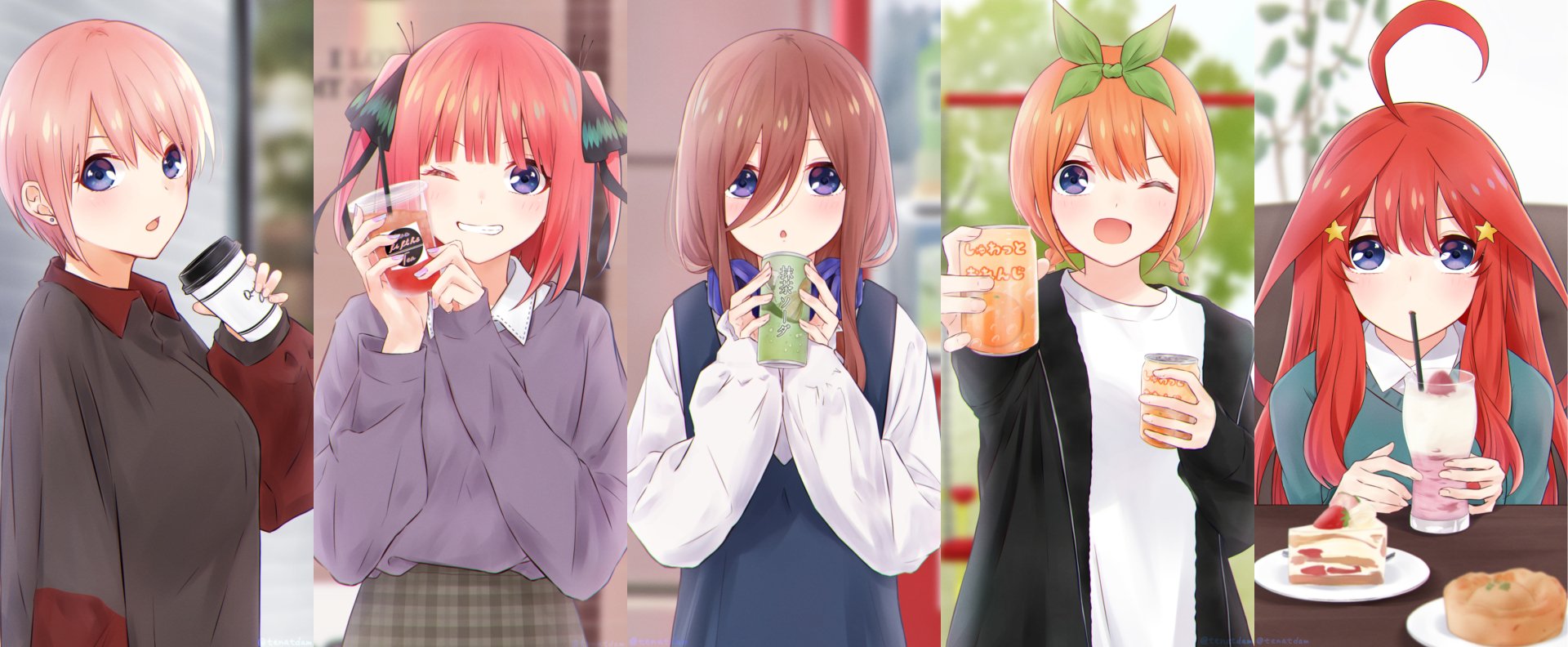 Quintessential Quintuplets HD: Yotsuba, Nino & Miku Celebrate Together ...