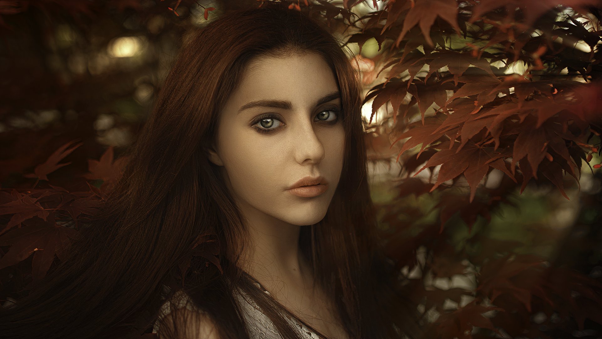Download Green Eyes Sunlight Portrait Woman Face HD Wallpaper by ...